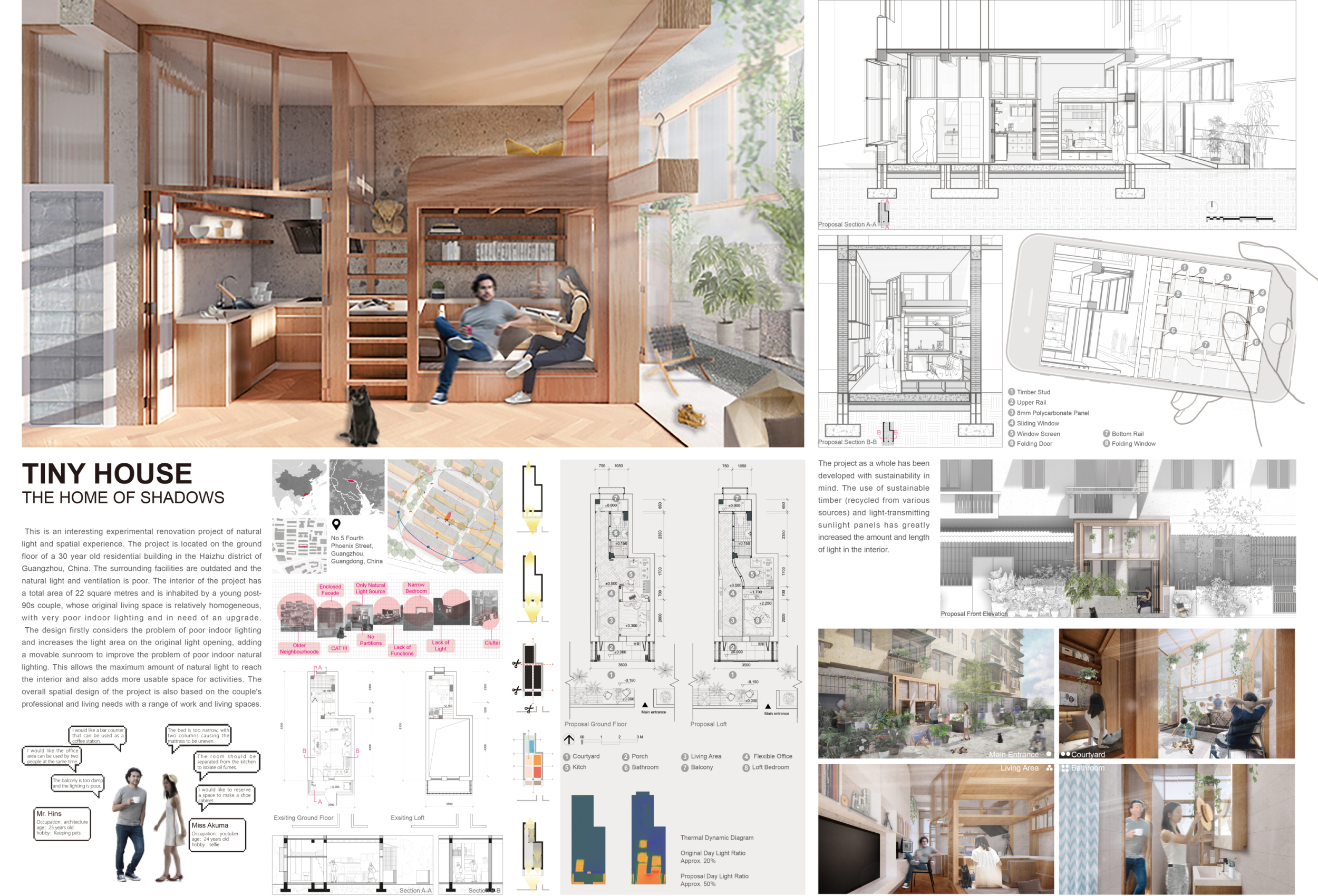 Architecture project // Maximizing Light with Movable Sunroom and ...