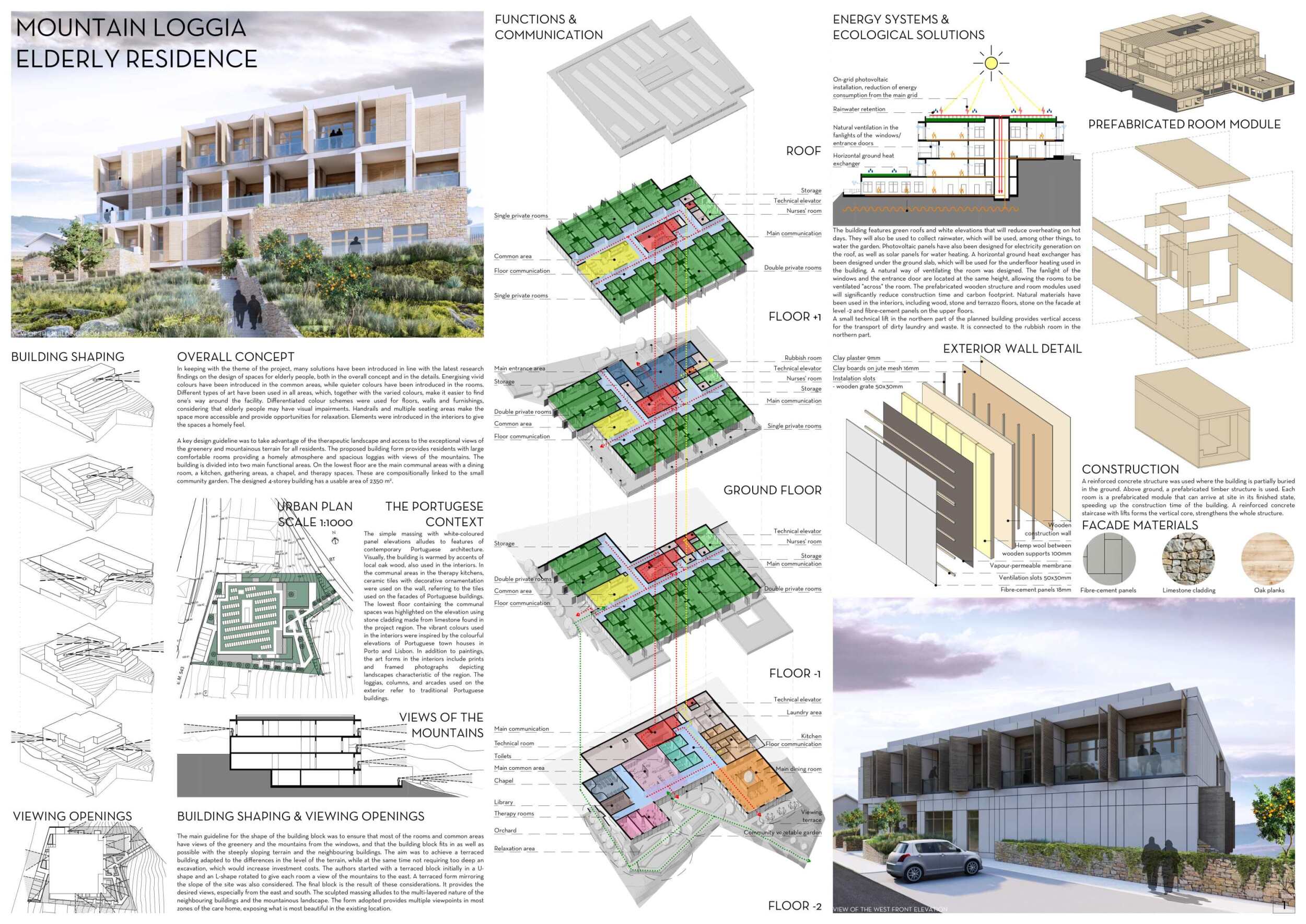 Architecture project // Cross-Laminated Timber and Natural Stone Create ...