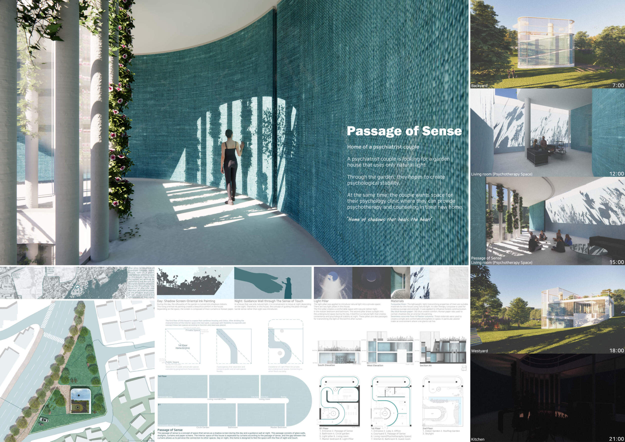 Architecture project // Light Pillars and Natural Fabrics in a Tranquil ...