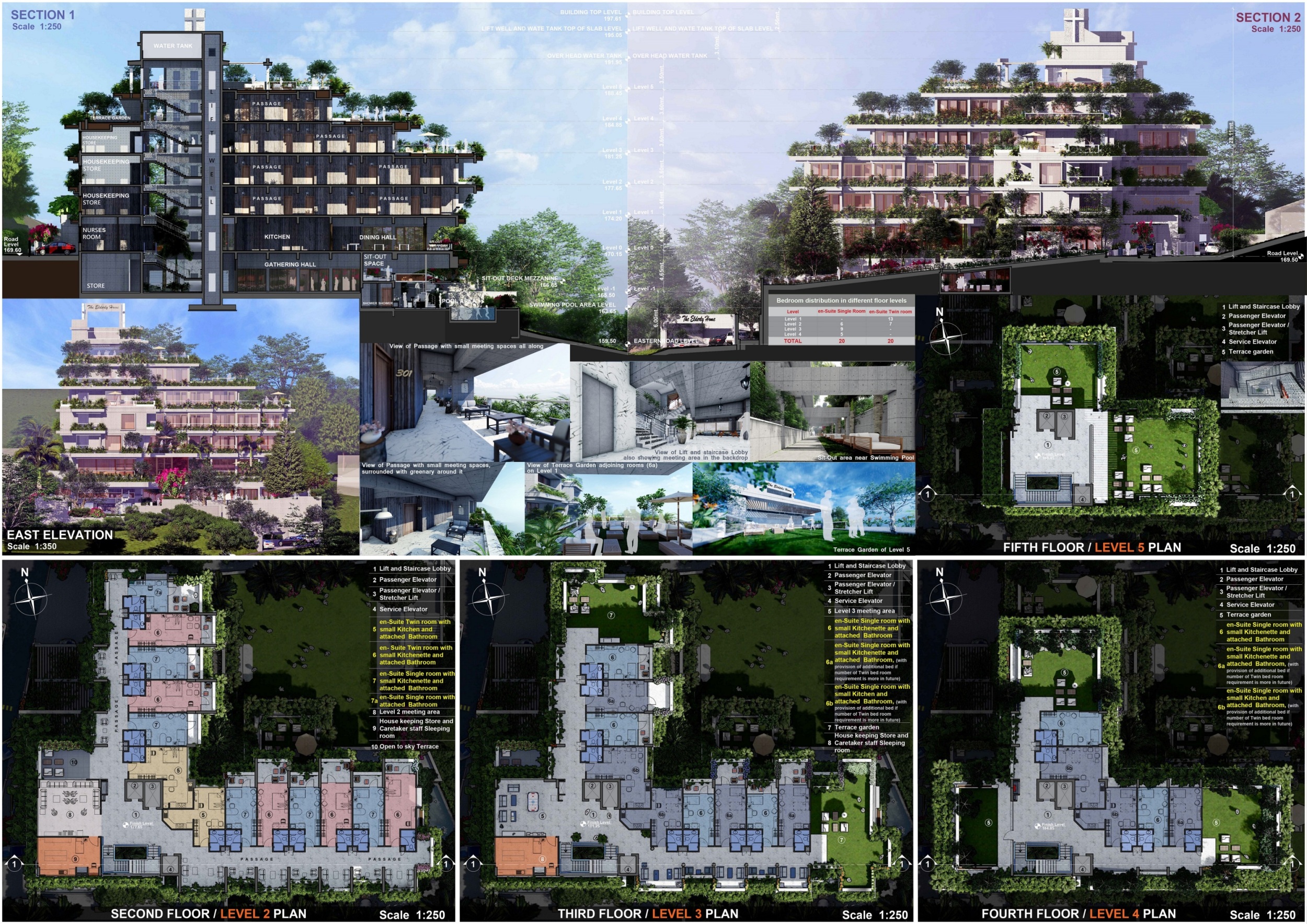 Architecture project // Terraced Community Spaces Enhanced by Local ...