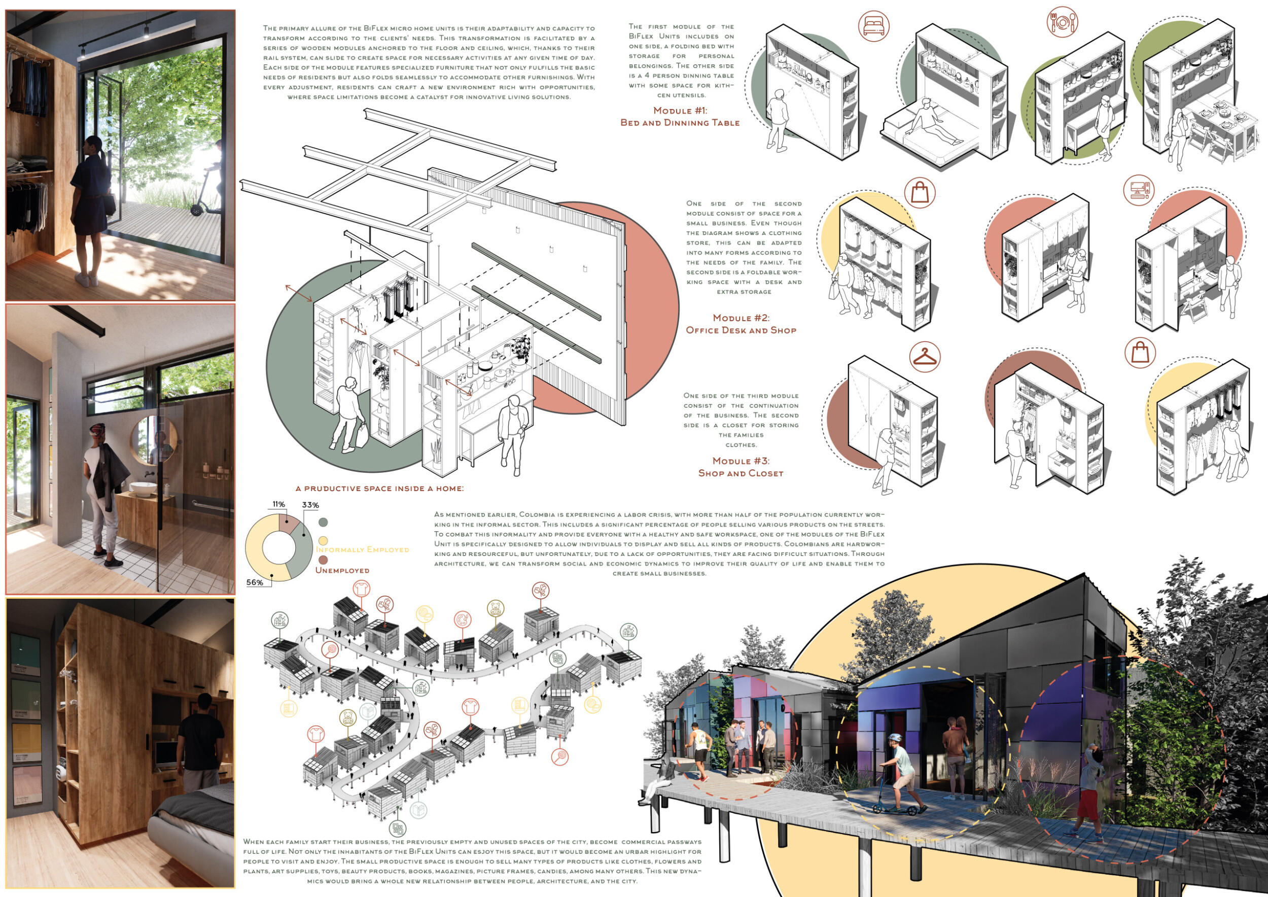 Architecture project // Modular Living Spaces Featuring Eco-Friendly ...