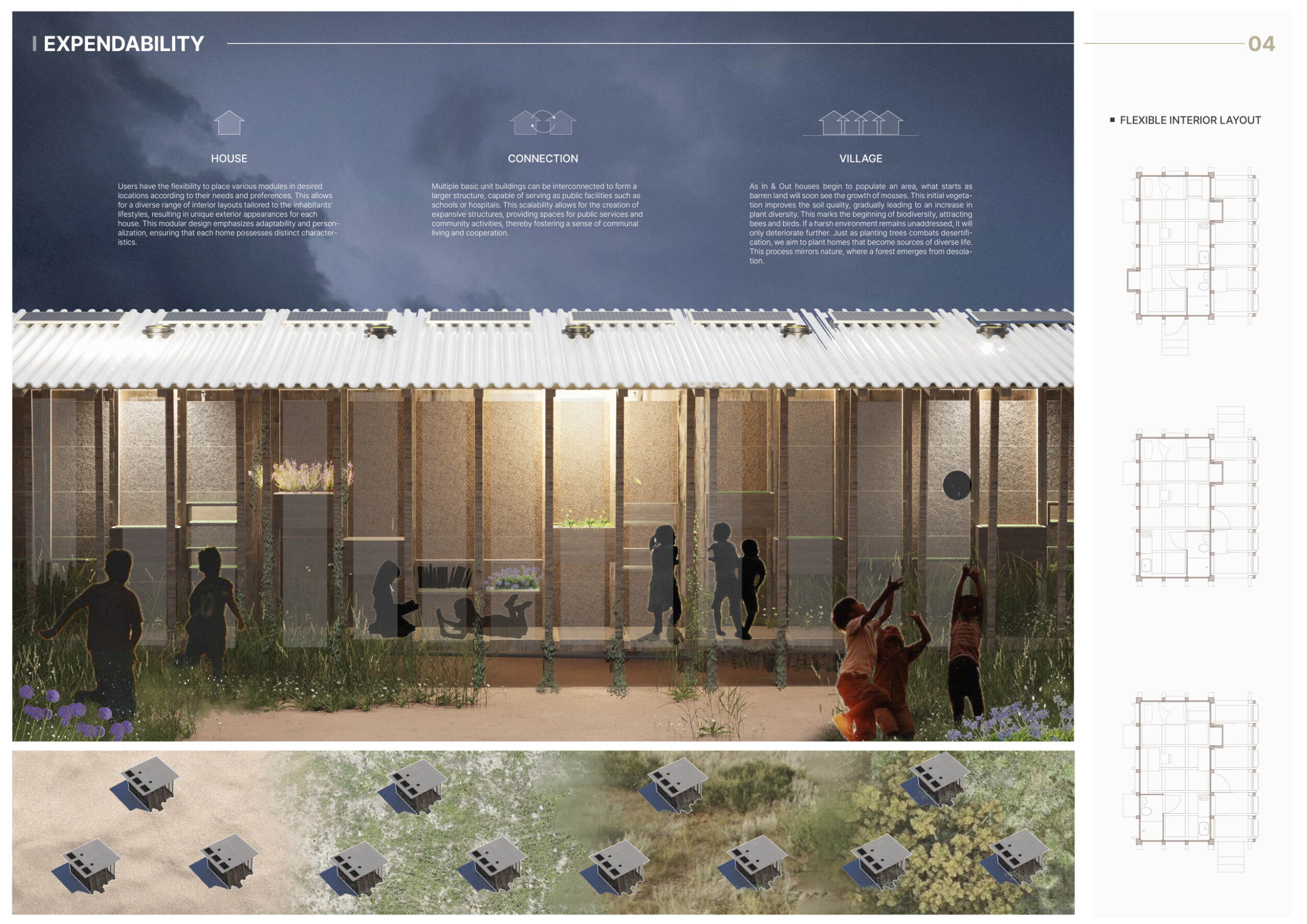 Architecture project // Micro-Ecosystem Built with Recycled Materials ...