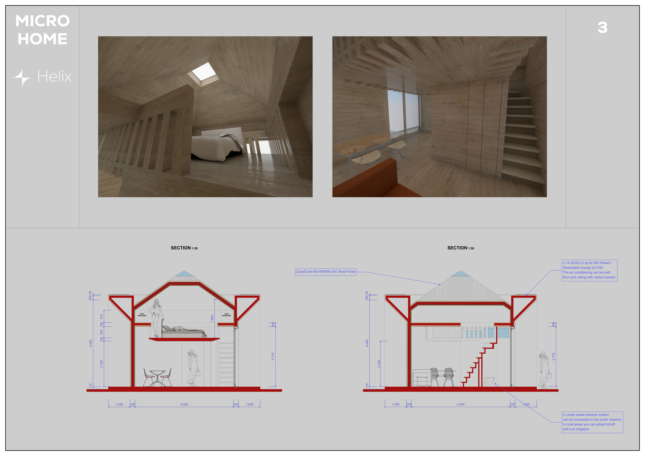 Architecture project // Rotating Structure with Photovoltaic Panels and ...