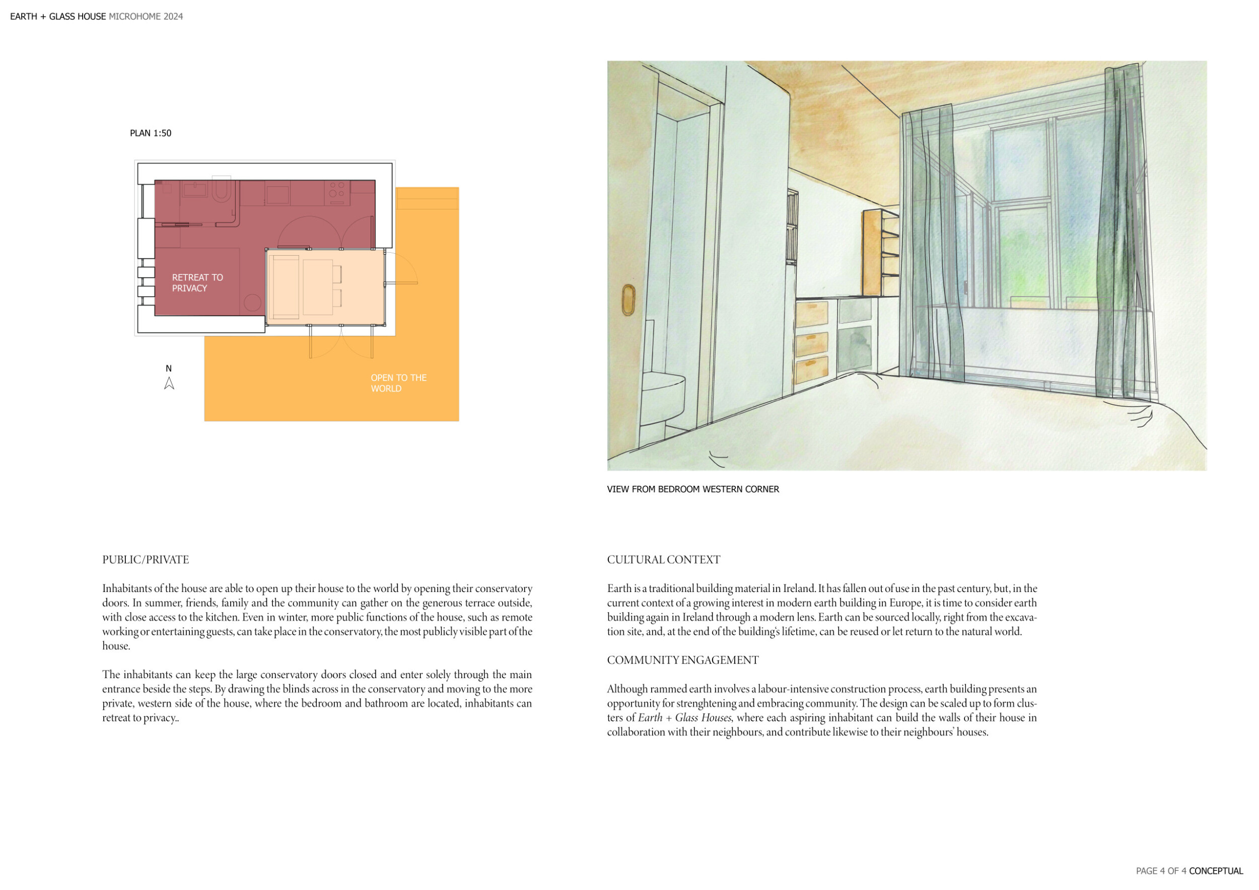 Architecture project // Rammed Earth and Glass Harmony in Sustainable ...
