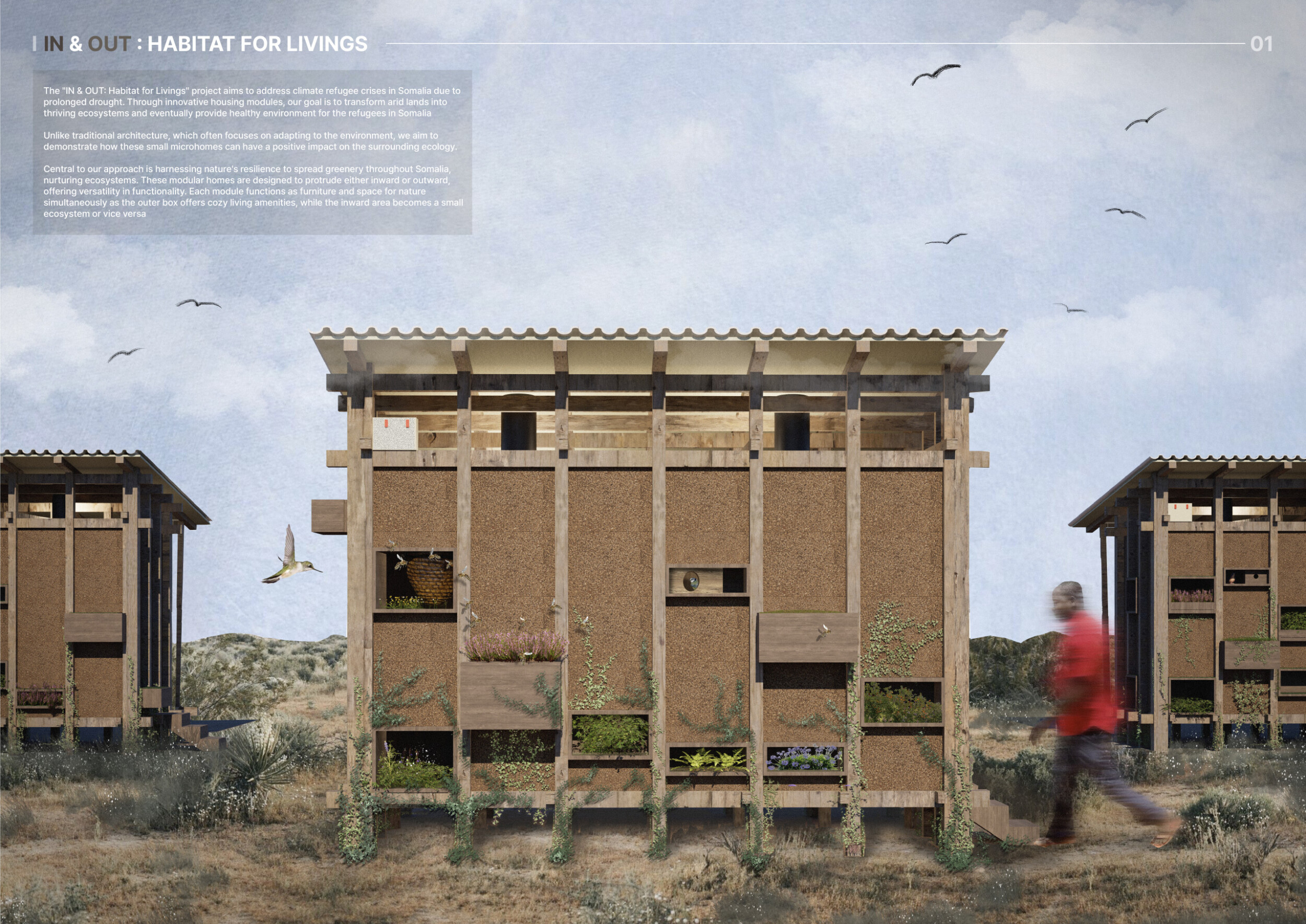 Architecture project // Micro-Ecosystem Built with Recycled Materials ...