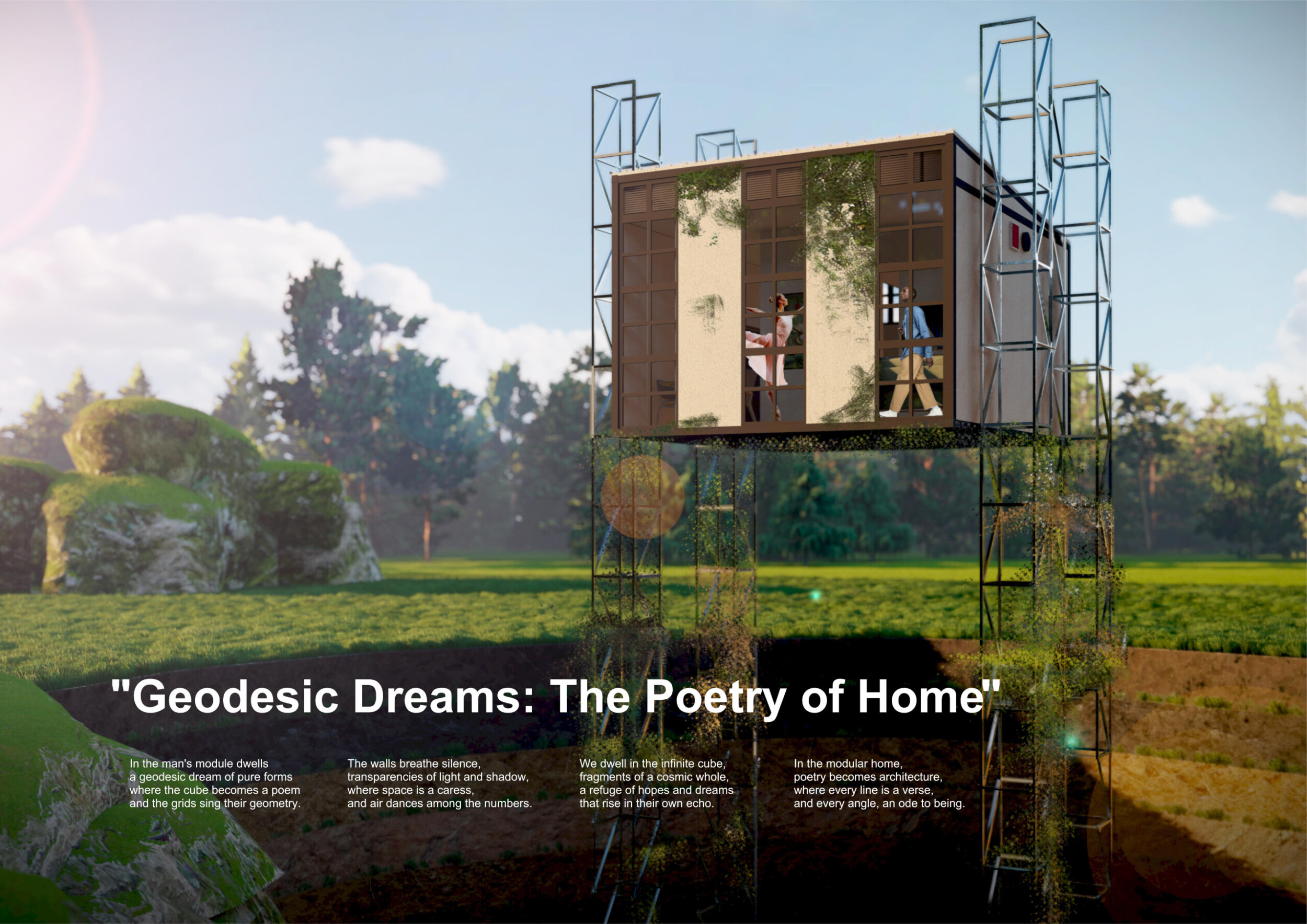 Architecture project // Elevated Modular Living Utilizing Lightweight ...