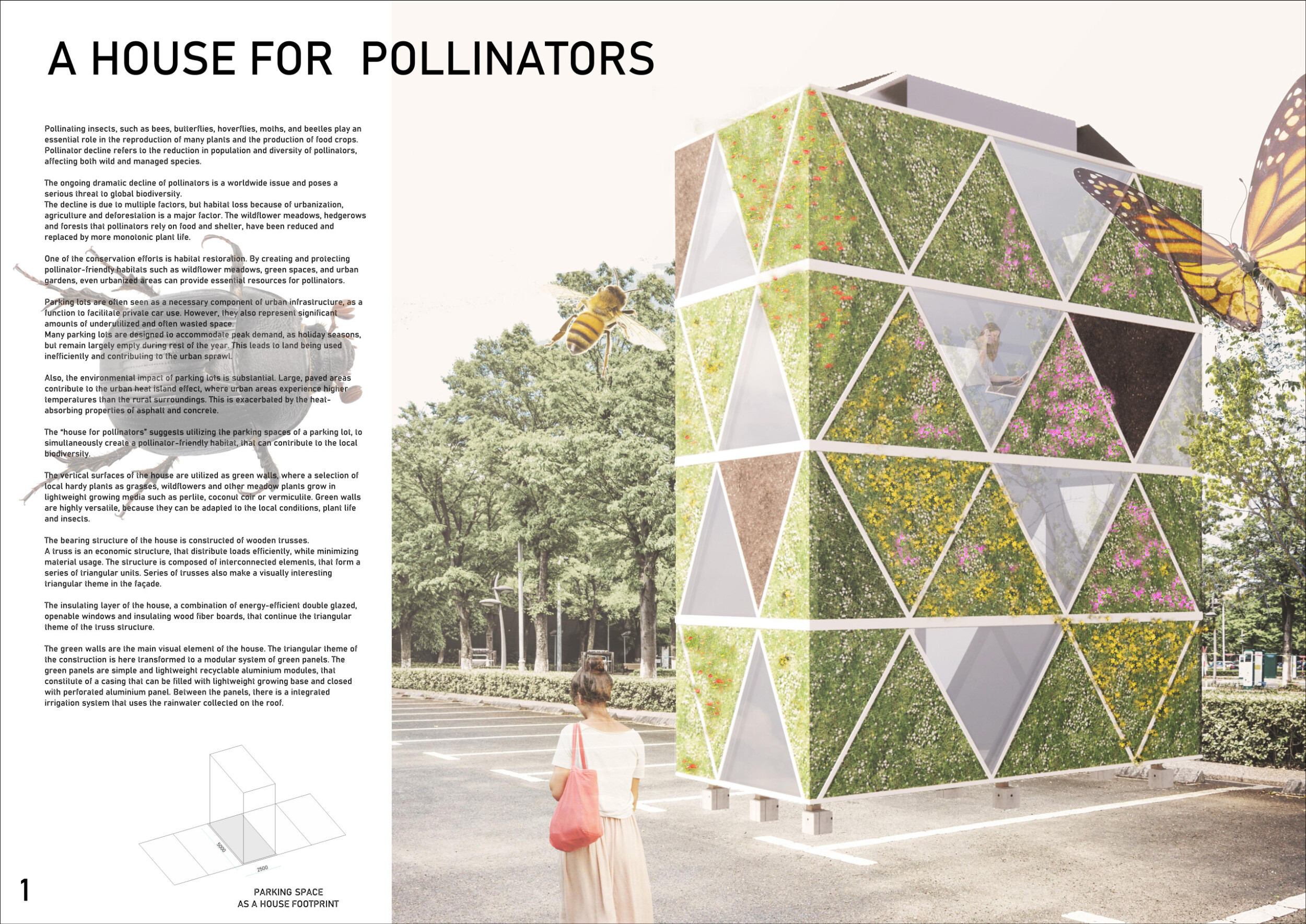 Architecture project // Modular Green Walls Enhanced by Aluminum Panels ...