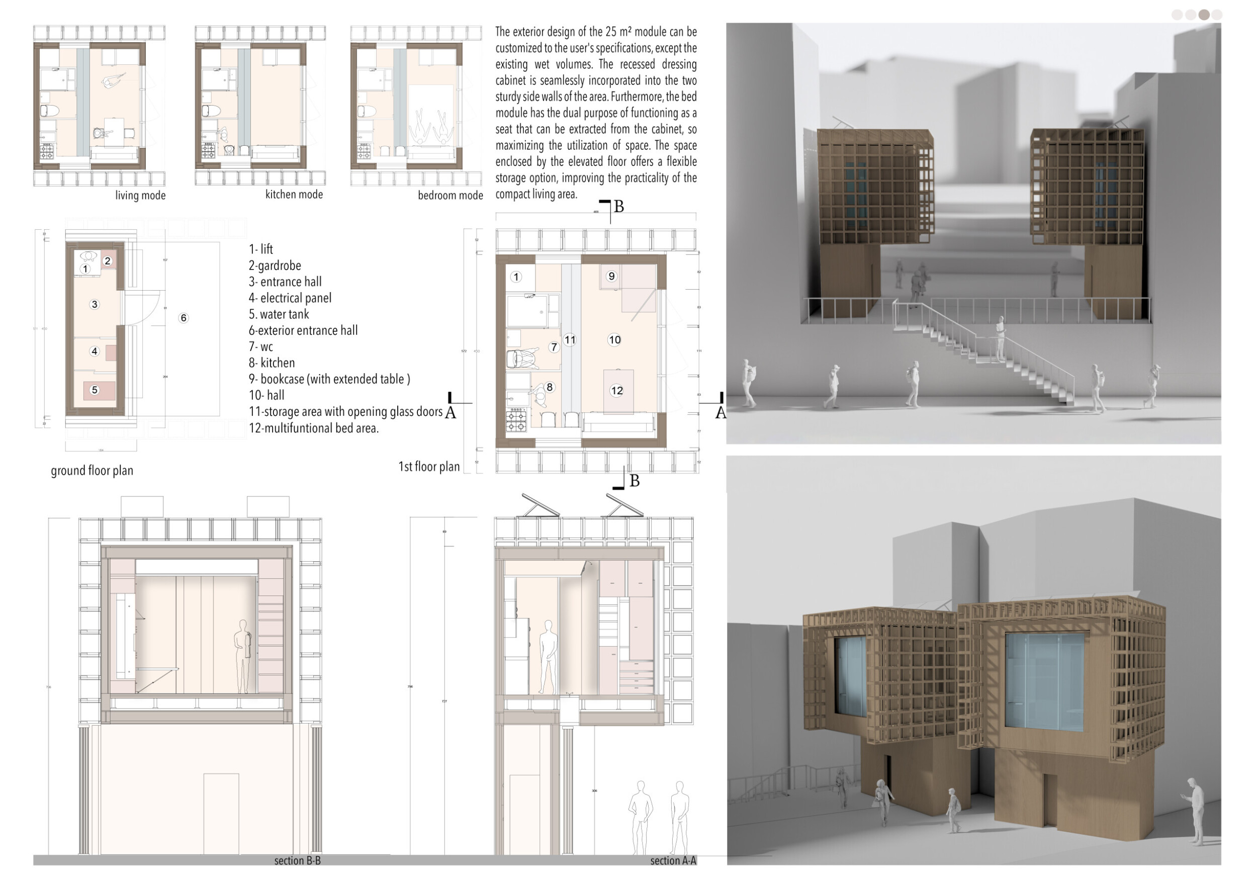 Architecture project // Bamboo-Framed Modular Living Spaces with ...