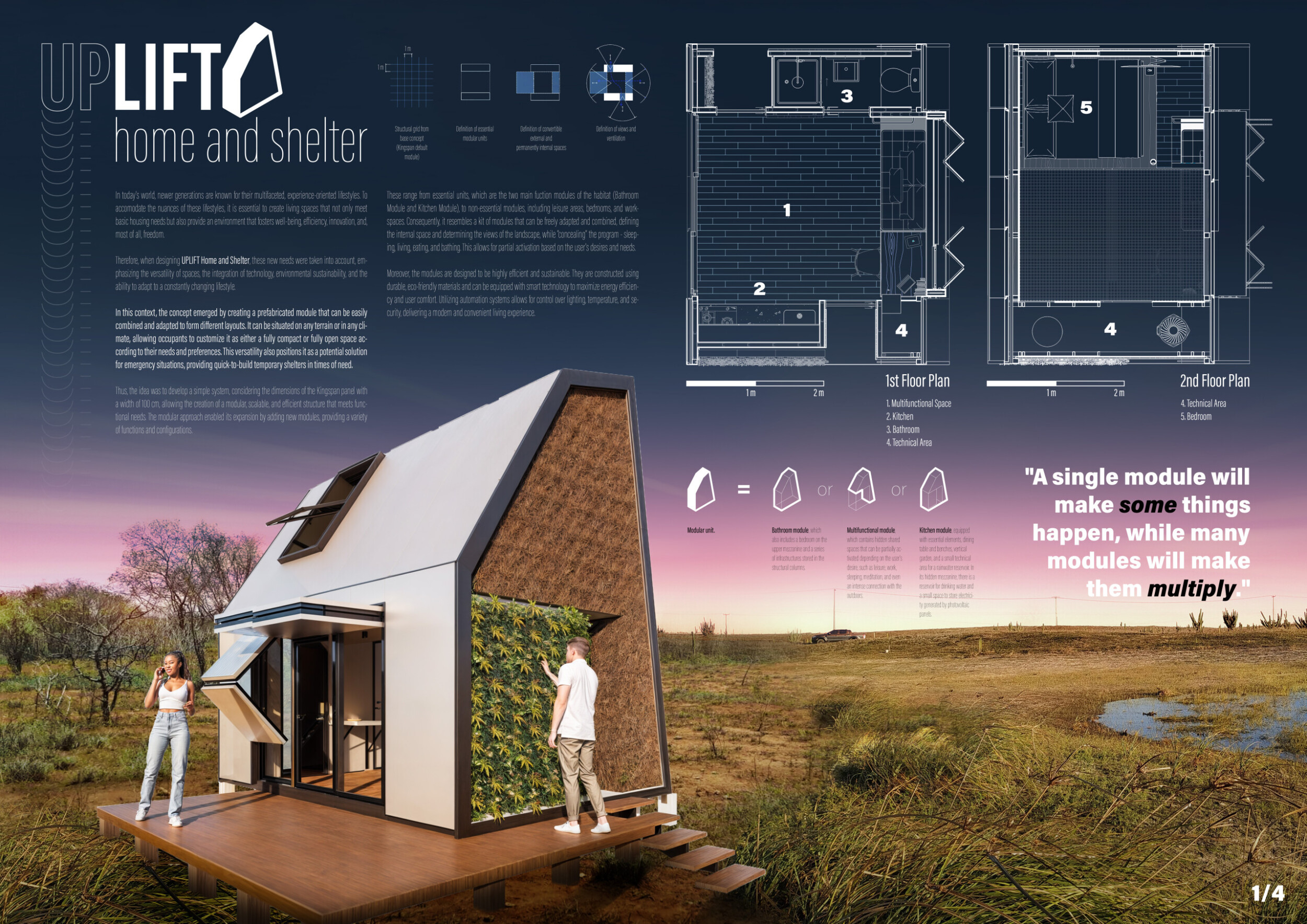 Architecture project // Vegetation-Clad Modular Units Featuring Energy ...