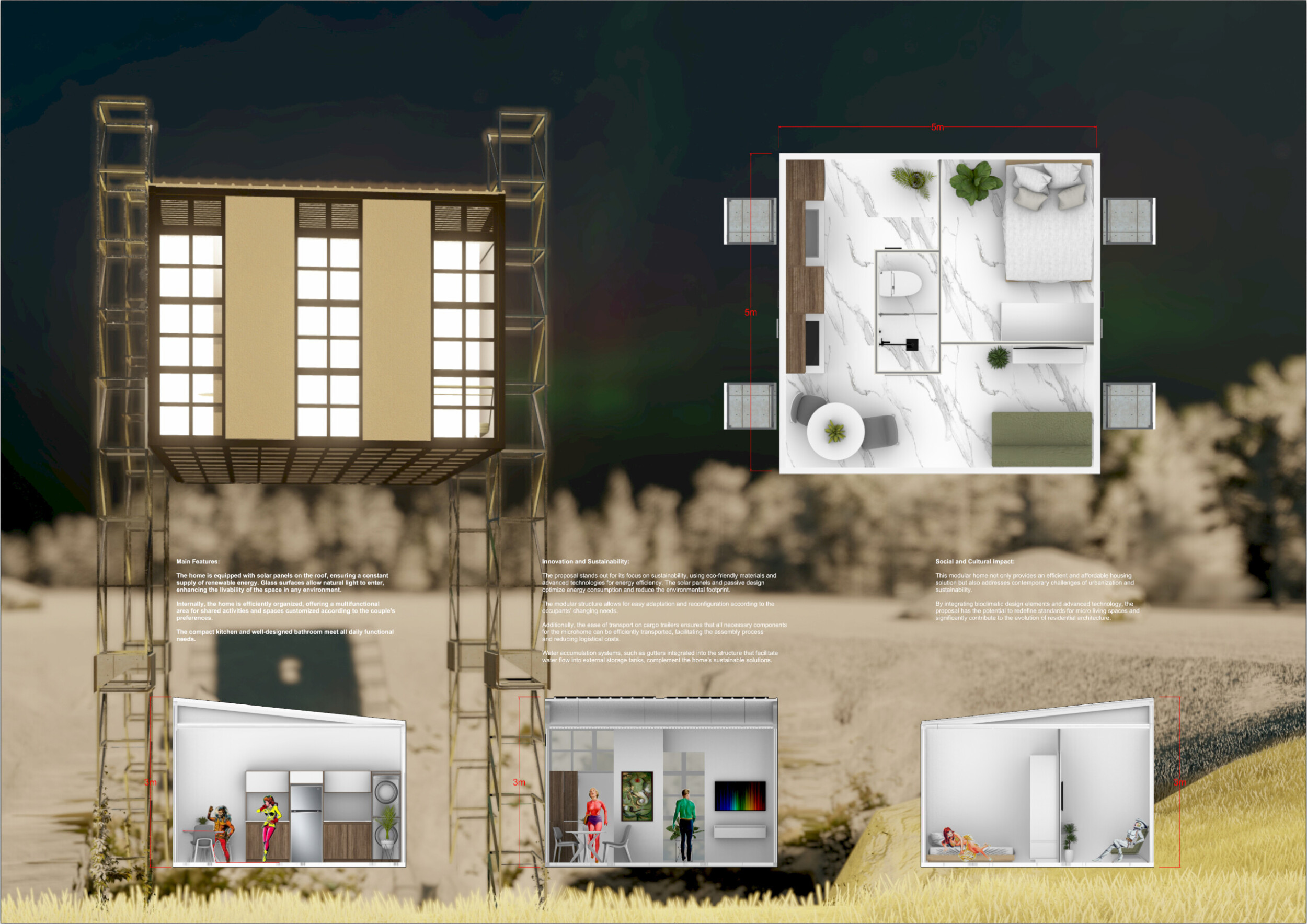 Architecture project // Elevated Modular Living Utilizing Lightweight ...