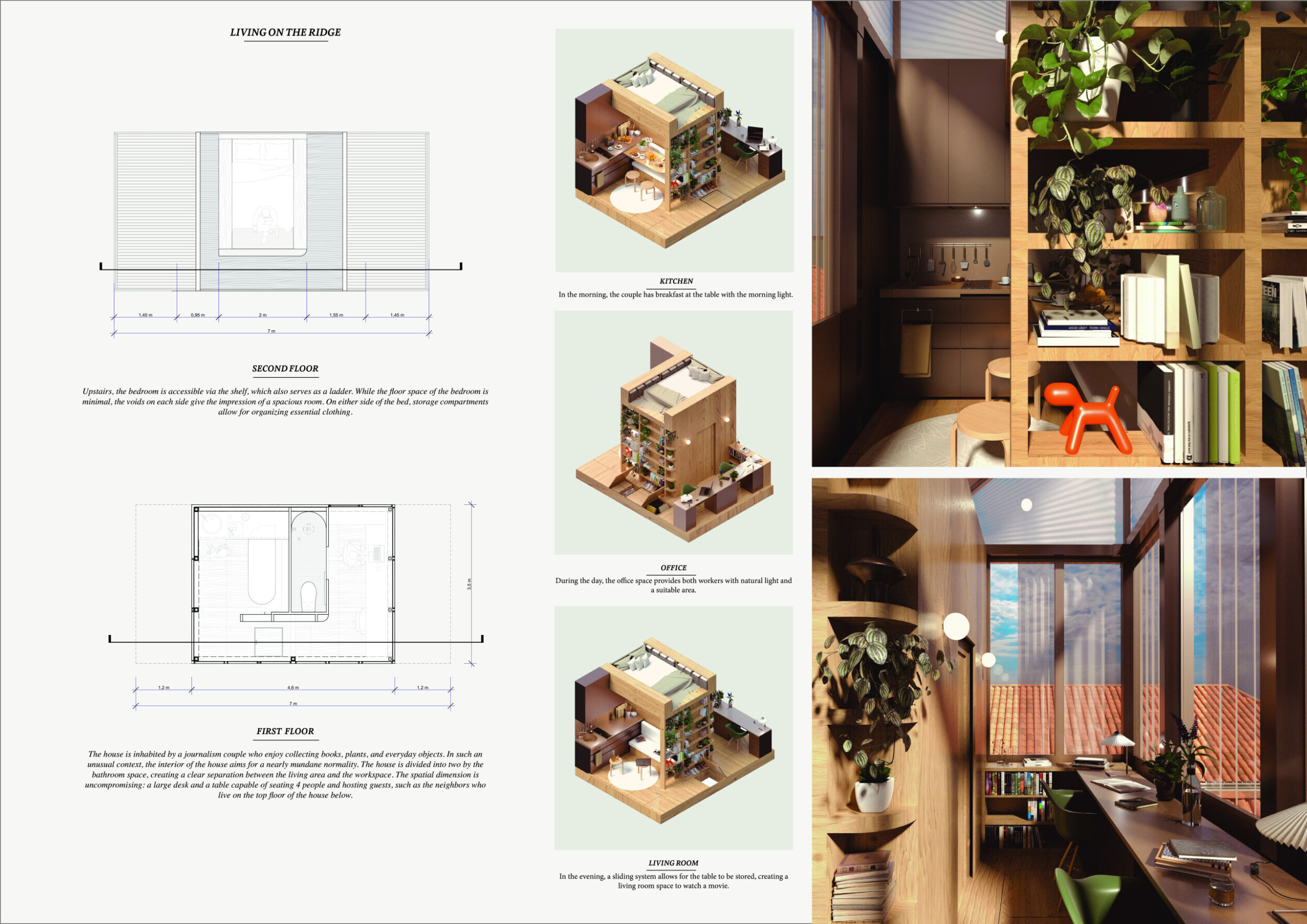Architecture project // Elevated Living with Slidable Roof and Steel ...