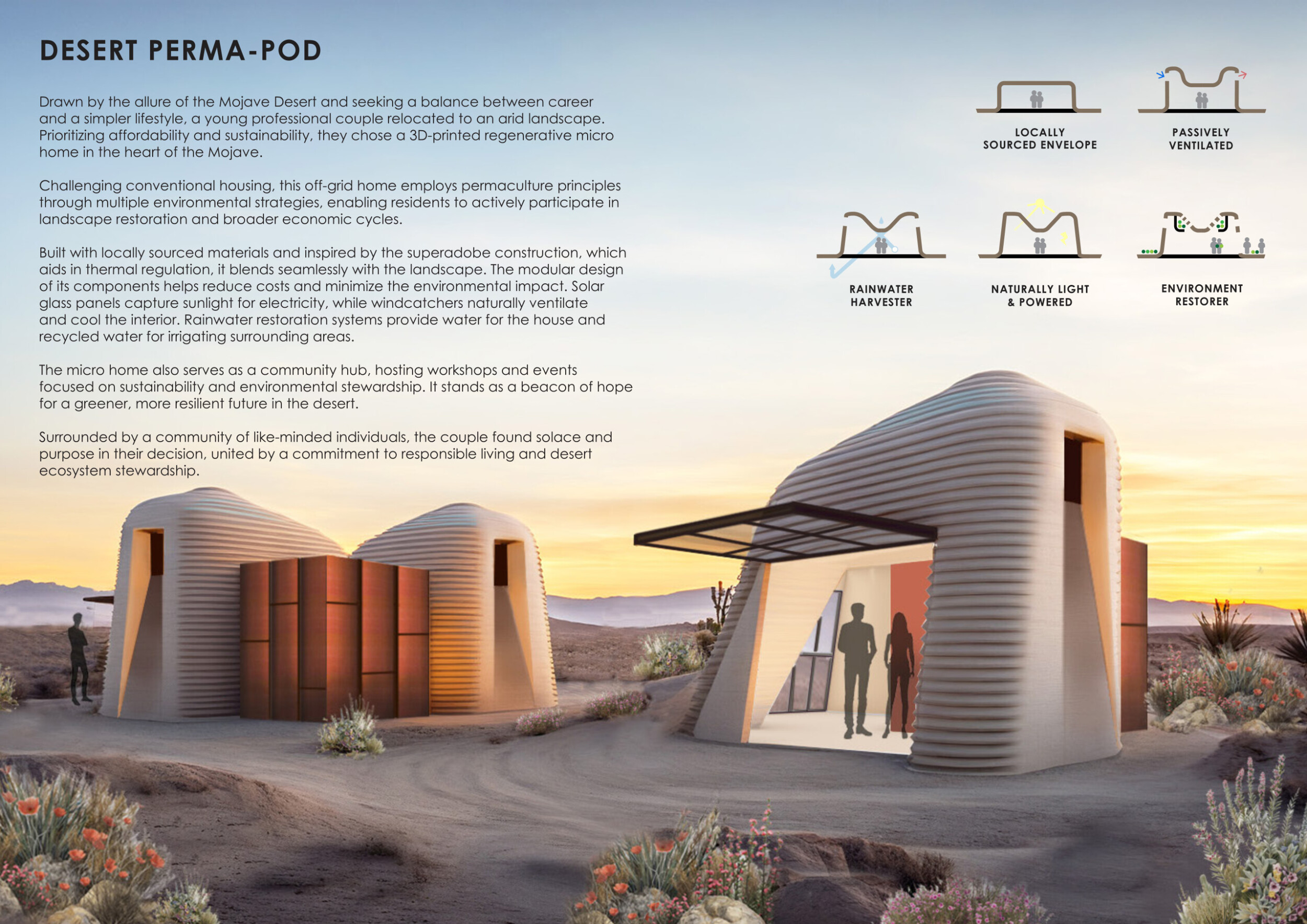 Architecture project // Sustainable Living with Superadobe Construction ...