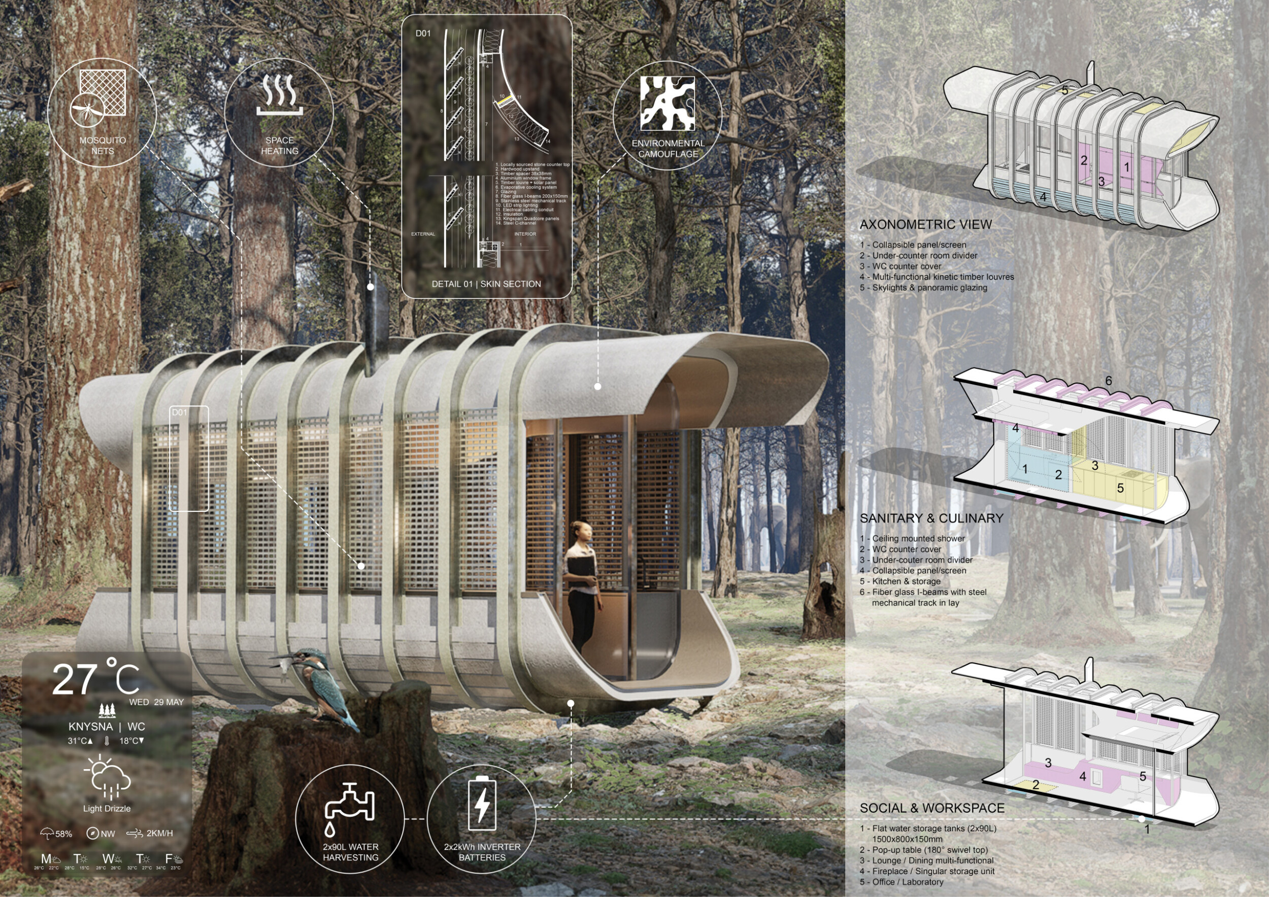 Architecture project // Kinetic Timber Louvers Enhance Flexibility in ...