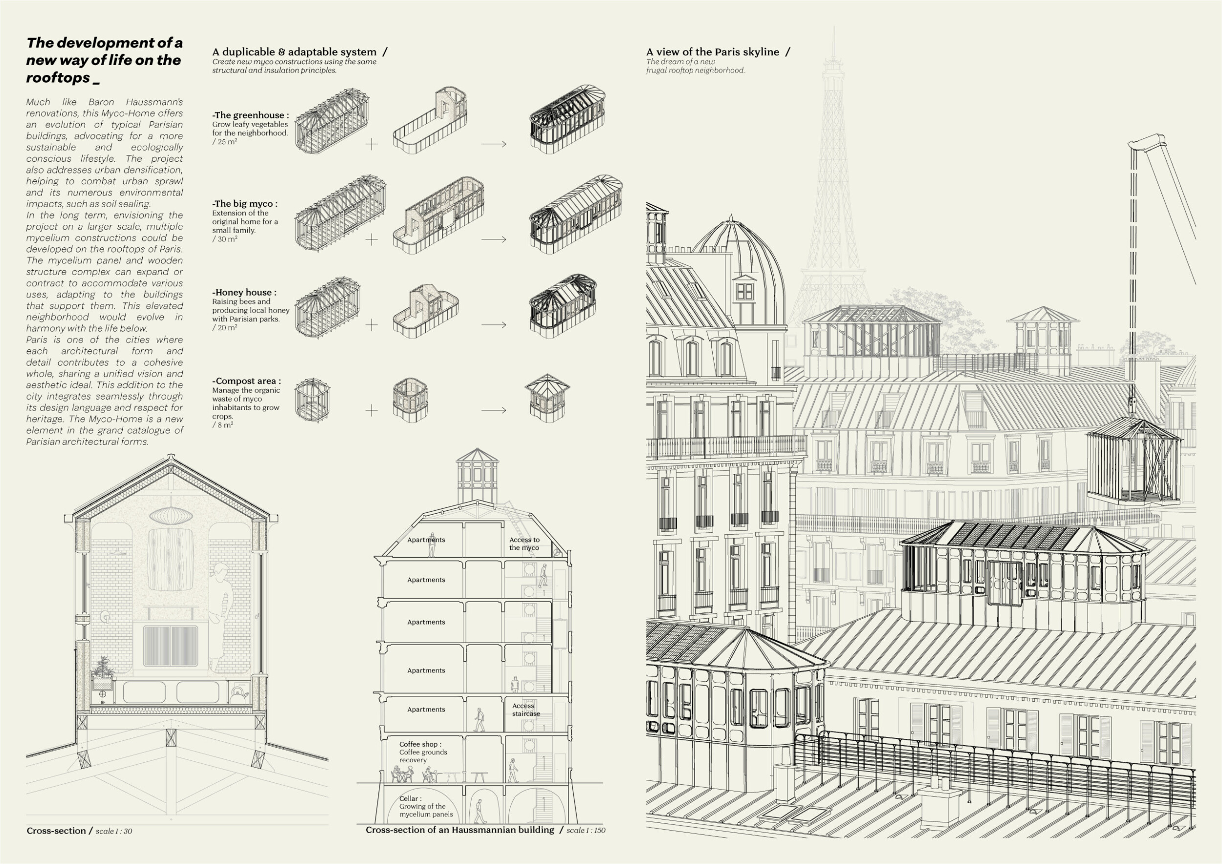 Architecture project // Cylindrical Mycelium Structures Integrating ...