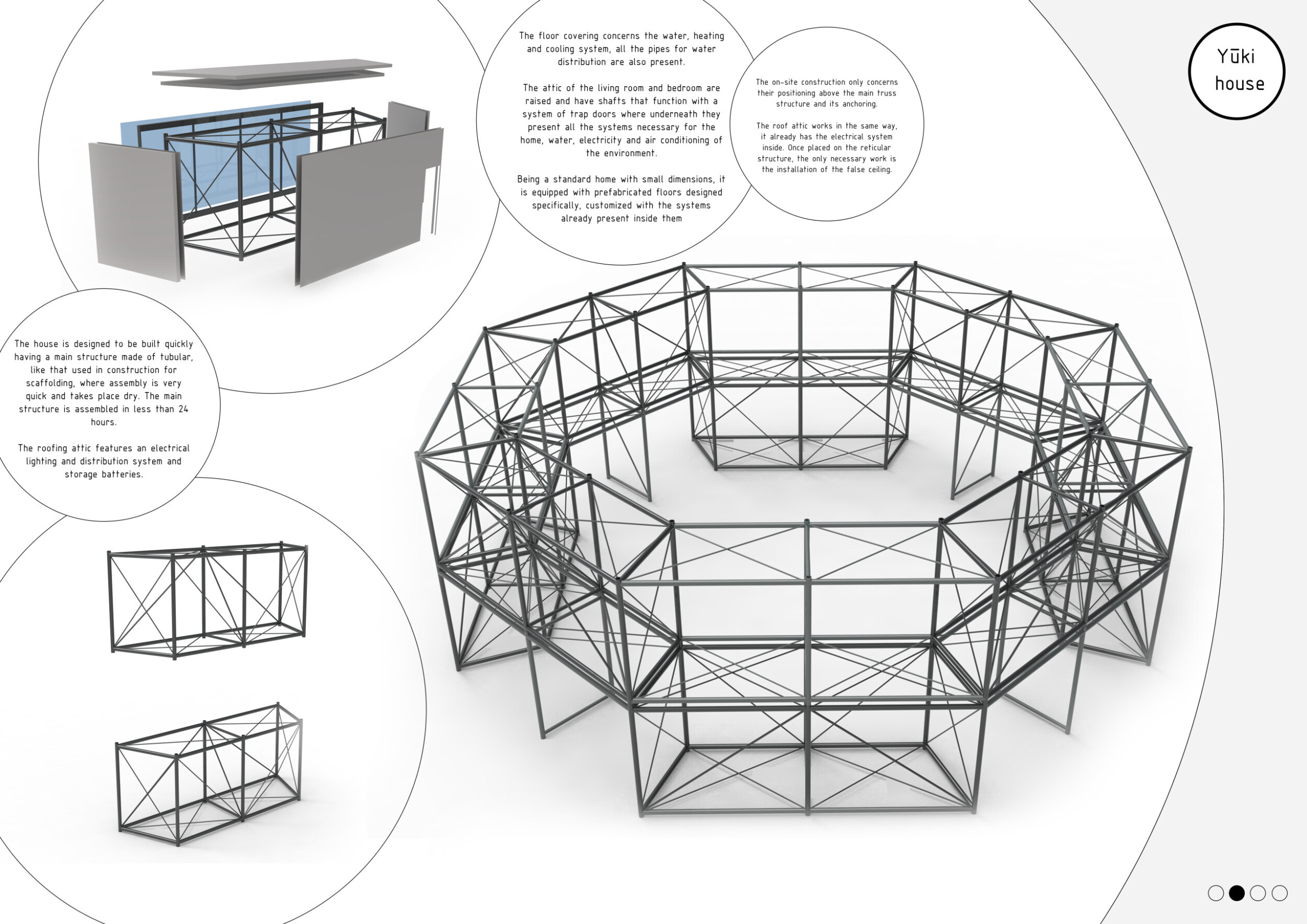 Architecture project // Prefabricated Steel Framework with Circular ...