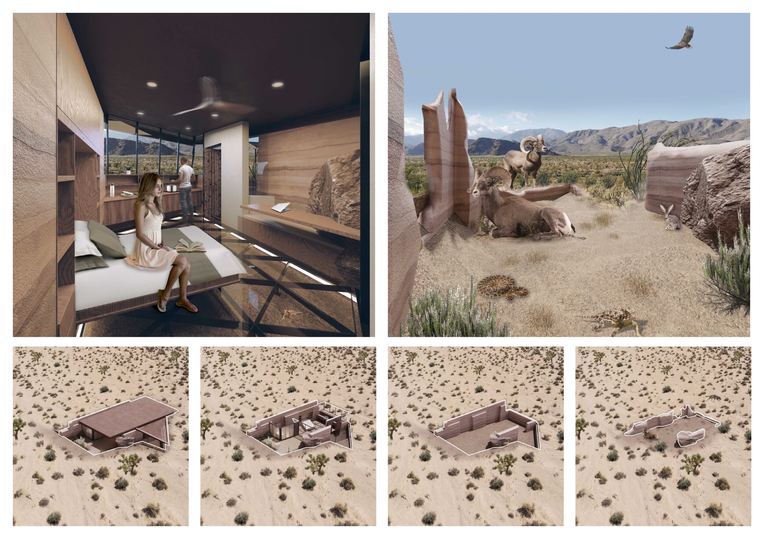 Architecture project // Subterranean Dwelling Crafted from Rammed Earth ...