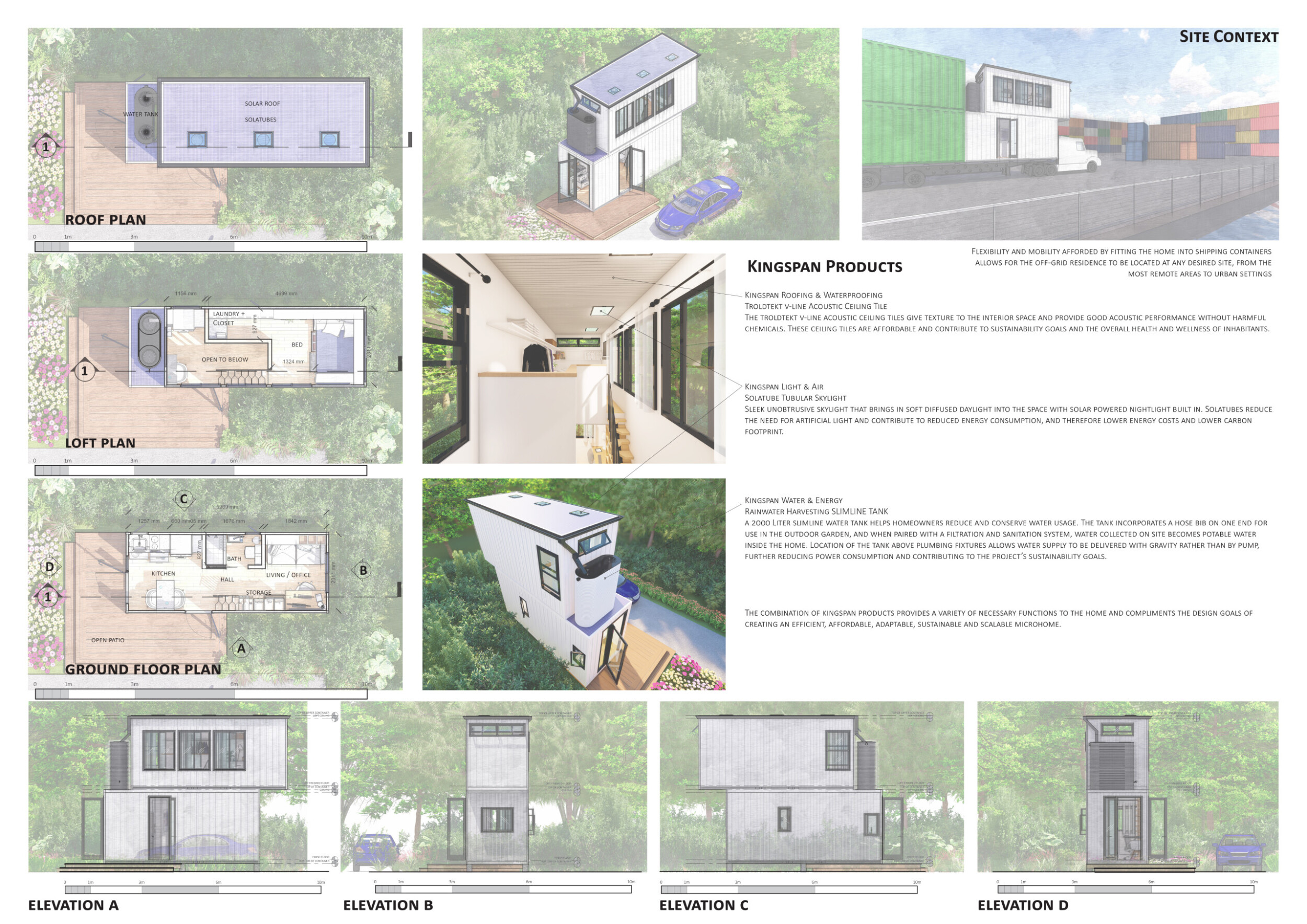 Architecture project // Repurposed Shipping Containers Integrated with ...