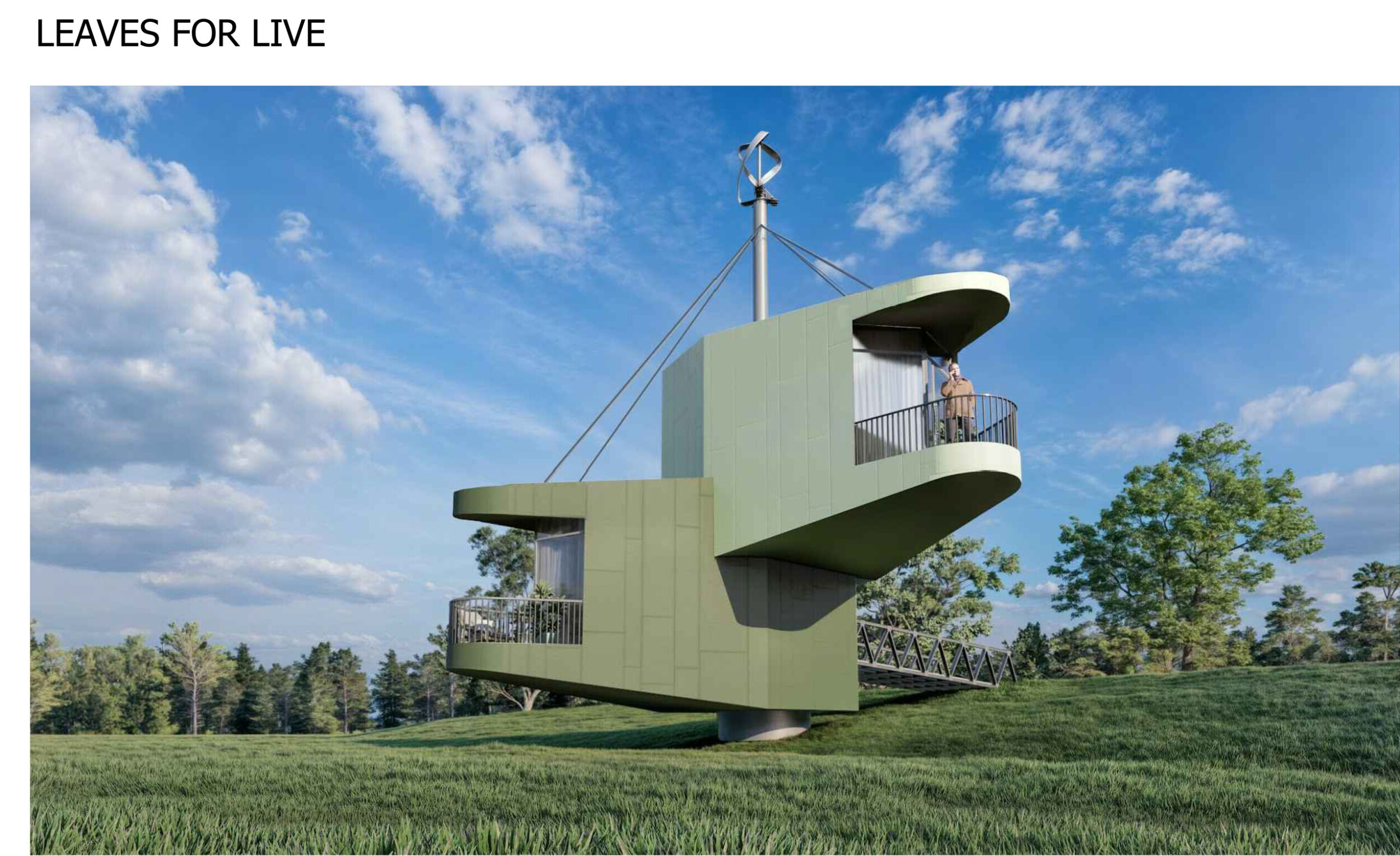 Architecture project // Suspended Structure Featuring Galvanized Steel ...