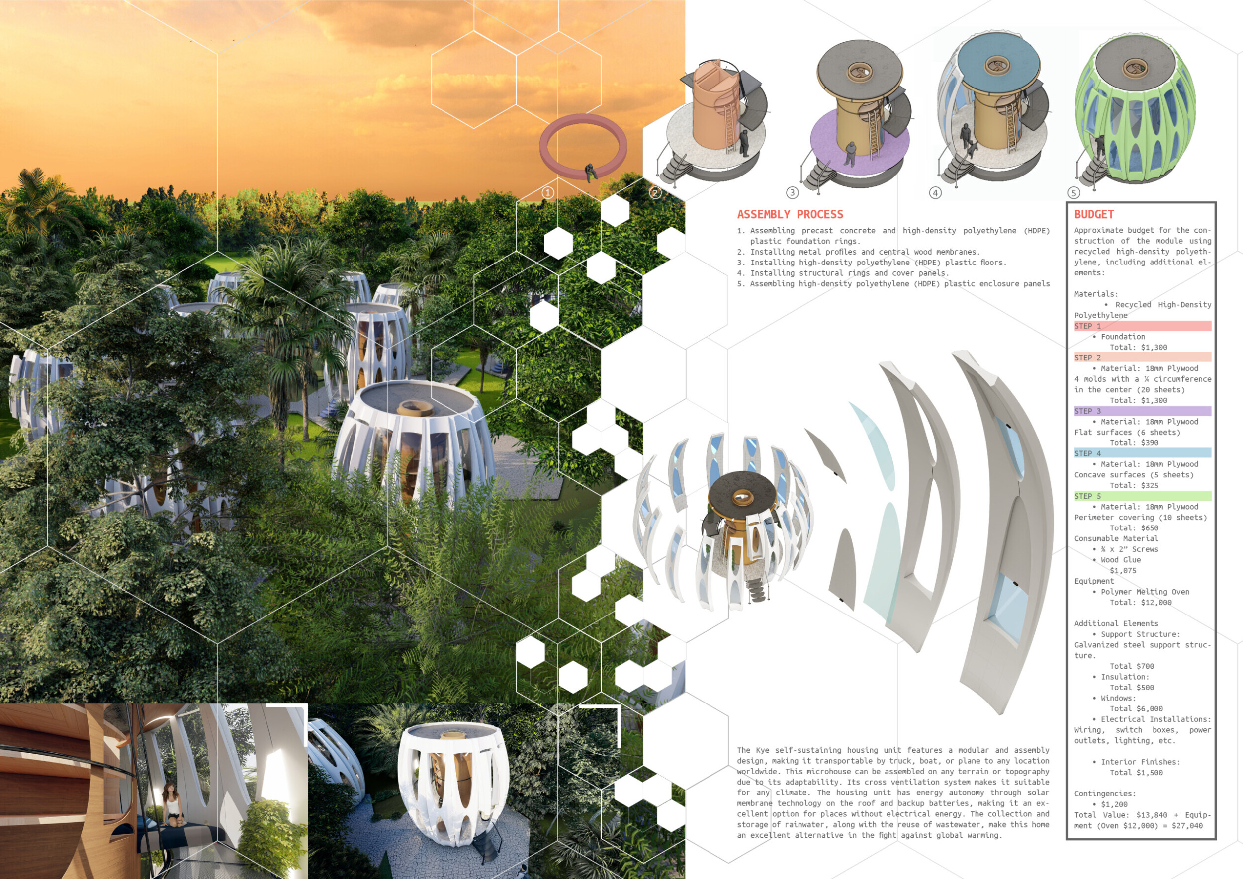 Architecture project // Hexagonal Modules Crafted from High-Density ...