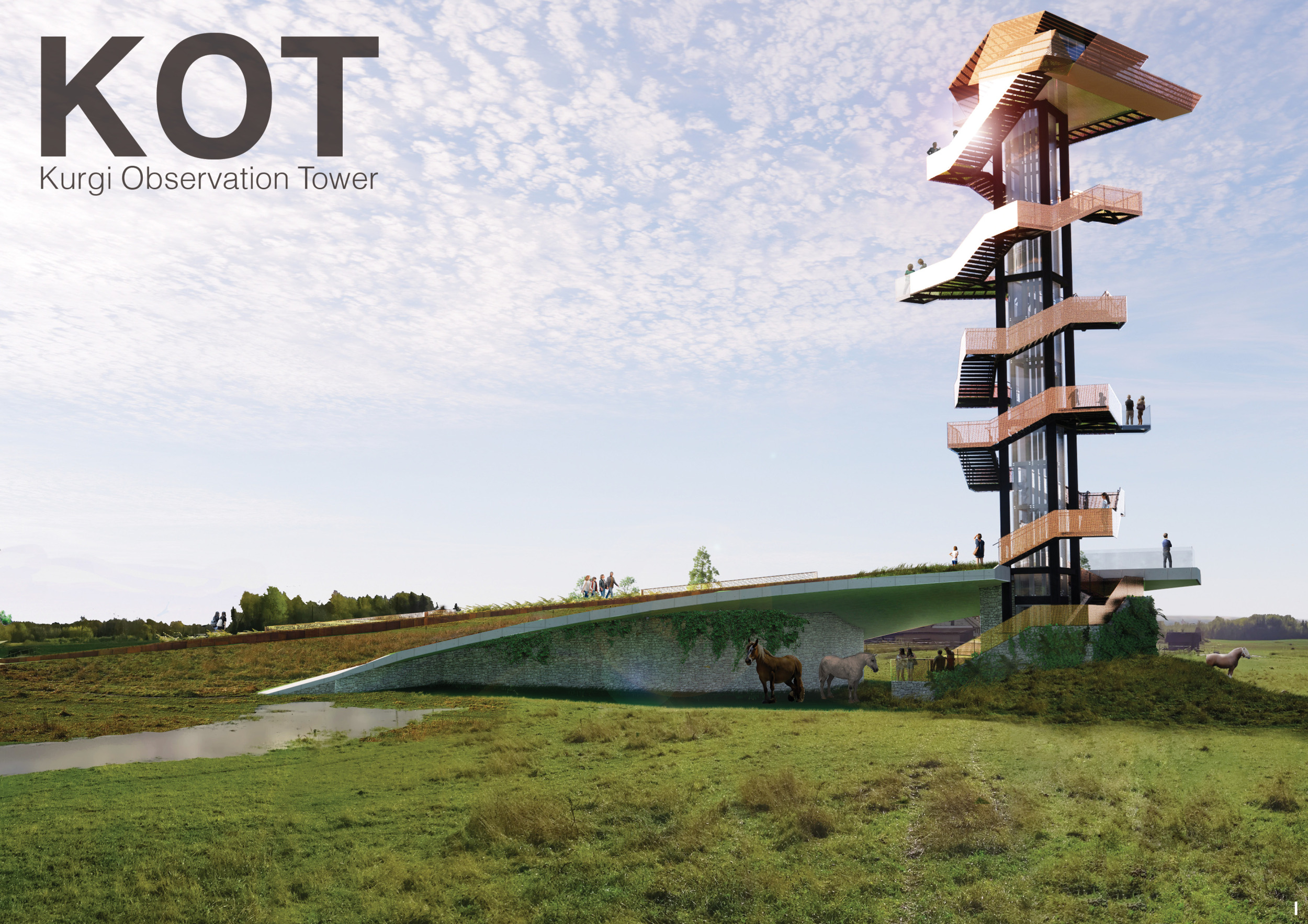 Architecture project // Perforated Steel and Thatched Shelter ...