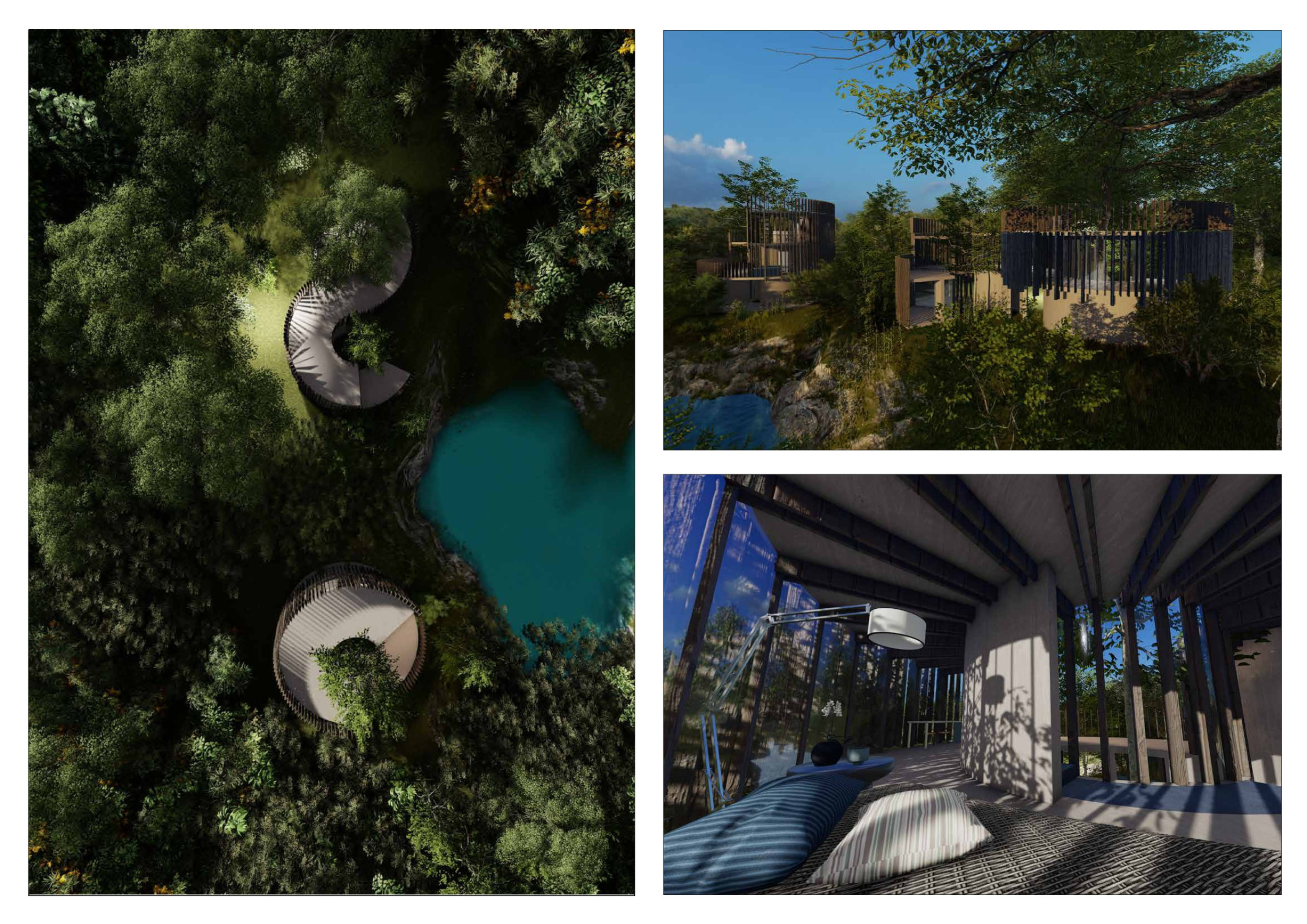 Architecture project // Tree-Centered Living with Louvered Facade in ...