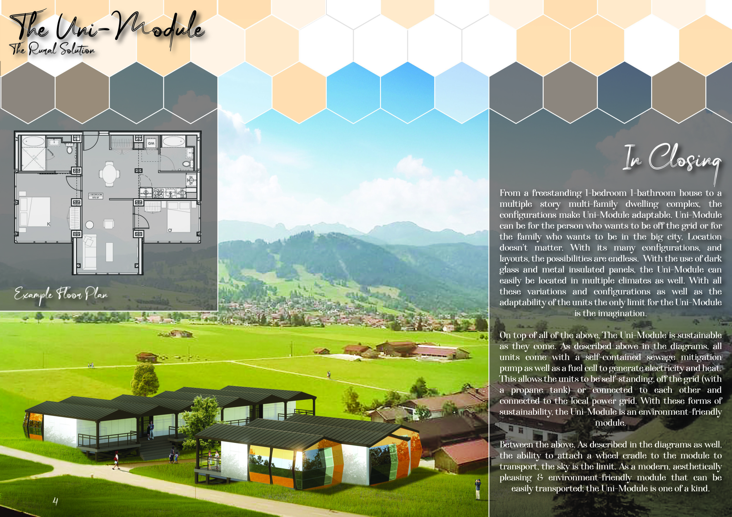 Architecture project // Hexagonal Structure Featuring Aluminum Cladding ...