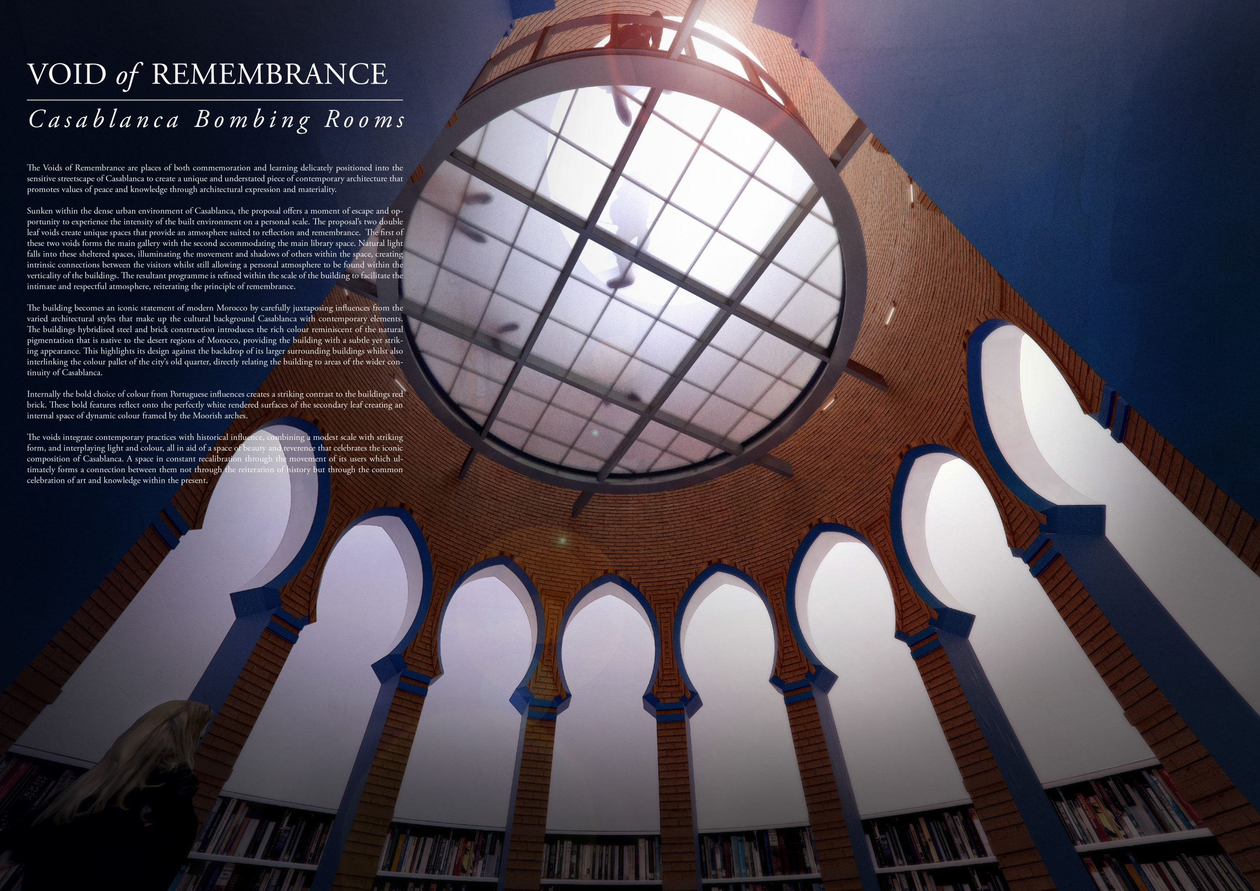 Architecture project // Circular Design Emphasizing Red Brick and Light ...