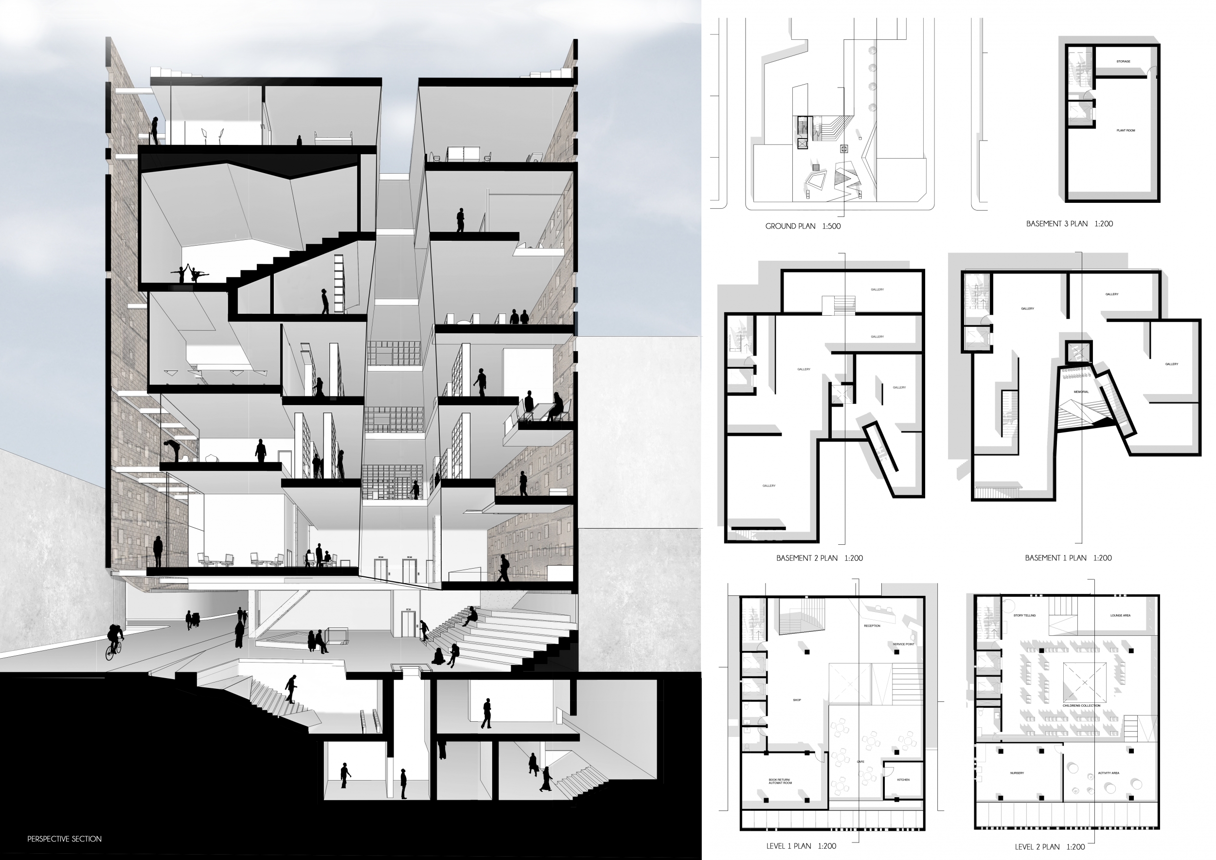 Architecture project // Perforated Brickwork and Vertical Courtyards in ...