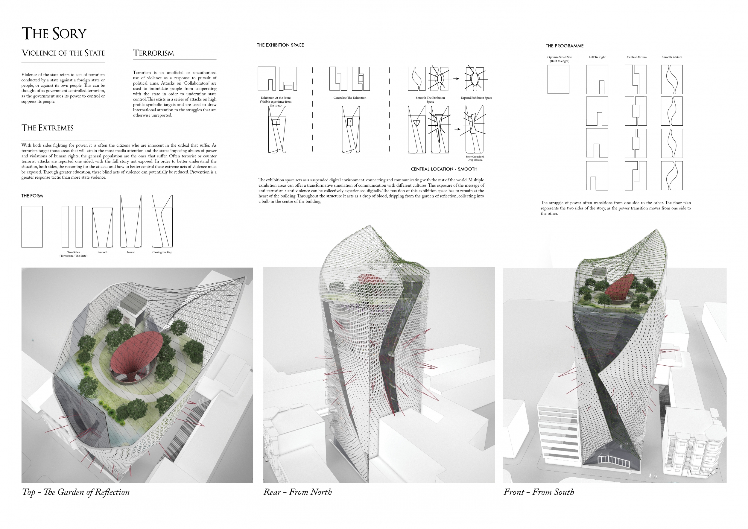 Architecture project // Perforated Metal Facade and Reinforced Concrete ...
