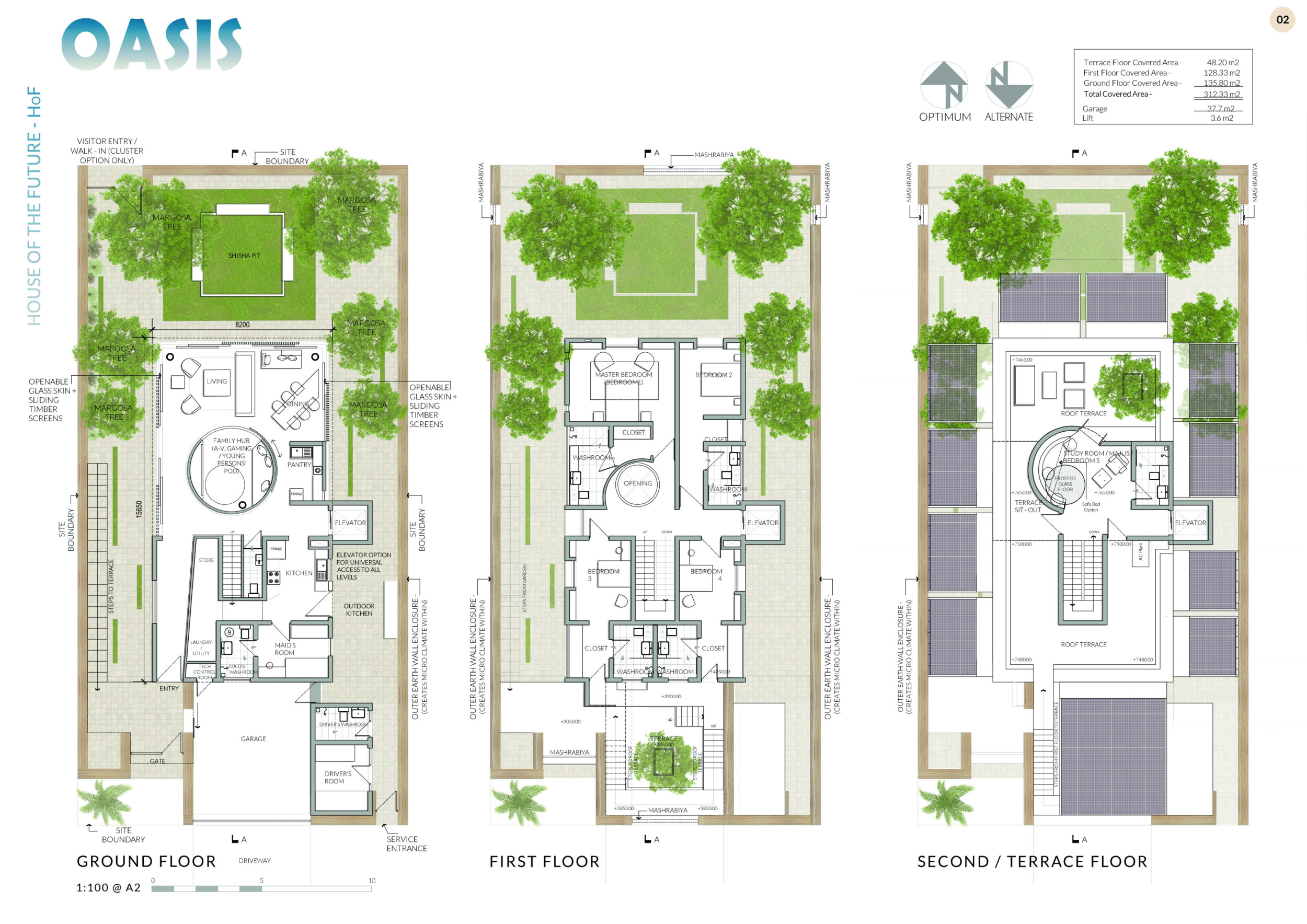 Architecture project // Earth Wall Construction with Adaptive Shading ...