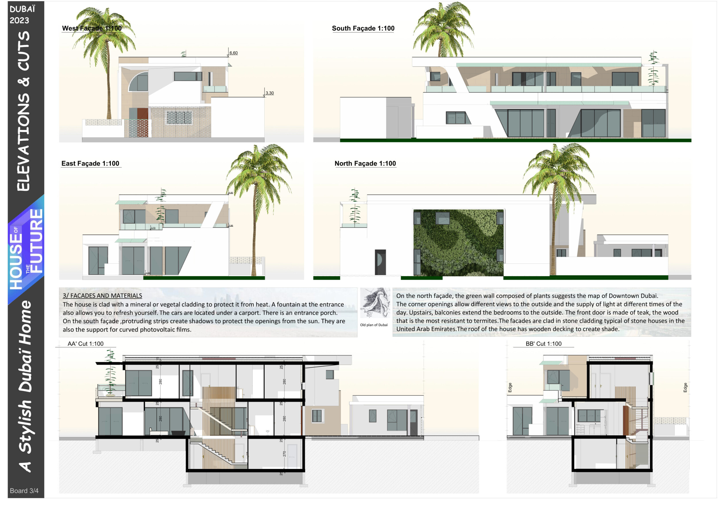 Architecture project // Vegetal Cladding and Expansive Glazing in ...