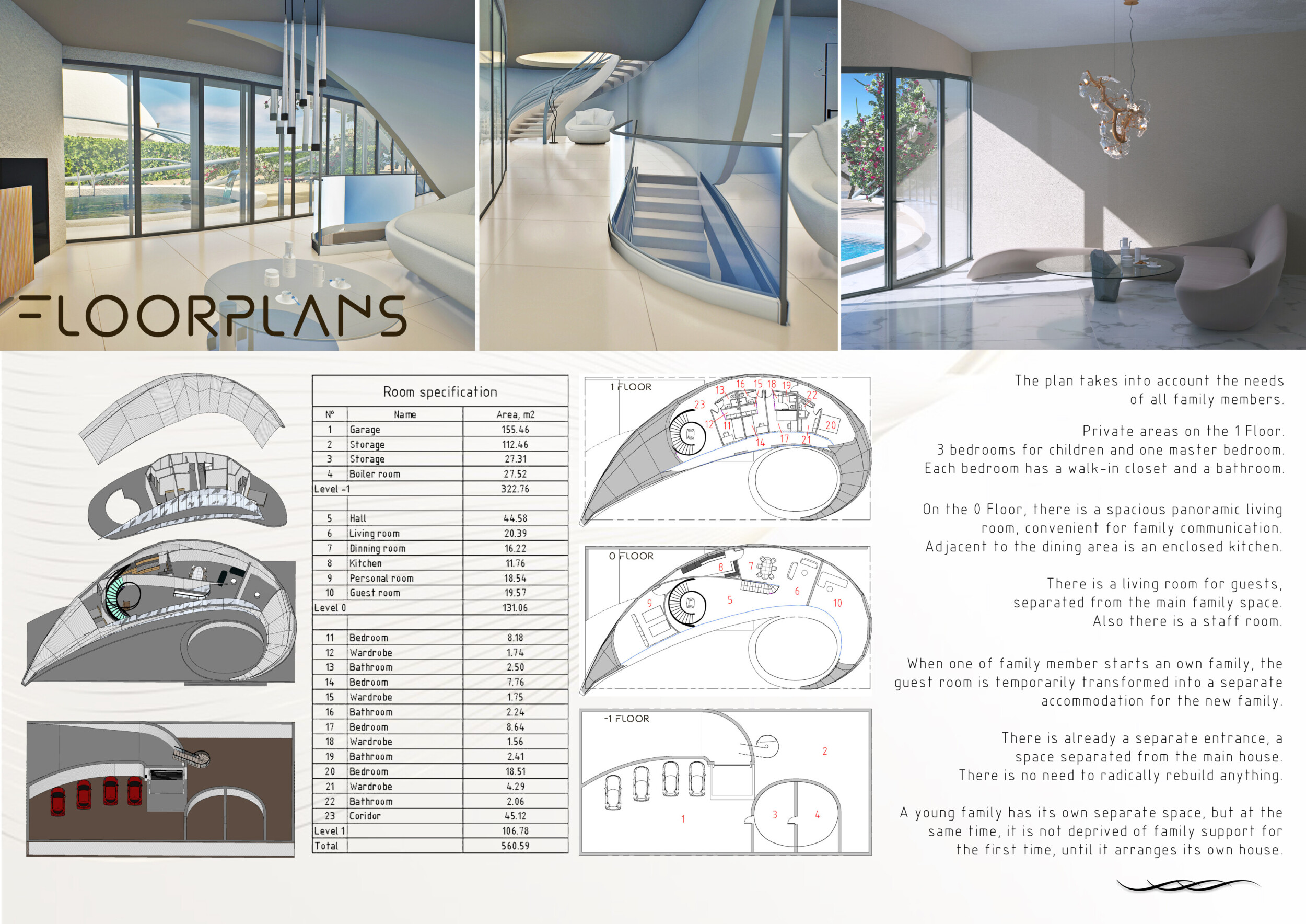 Architecture project // Natural Light-Infused Residence Featuring ...