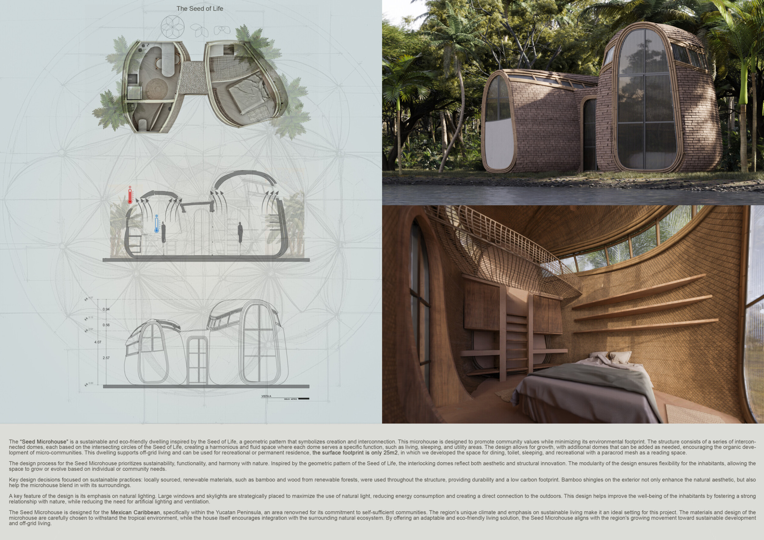 Architecture project // Interconnected Domes Crafted from Bamboo in a ...