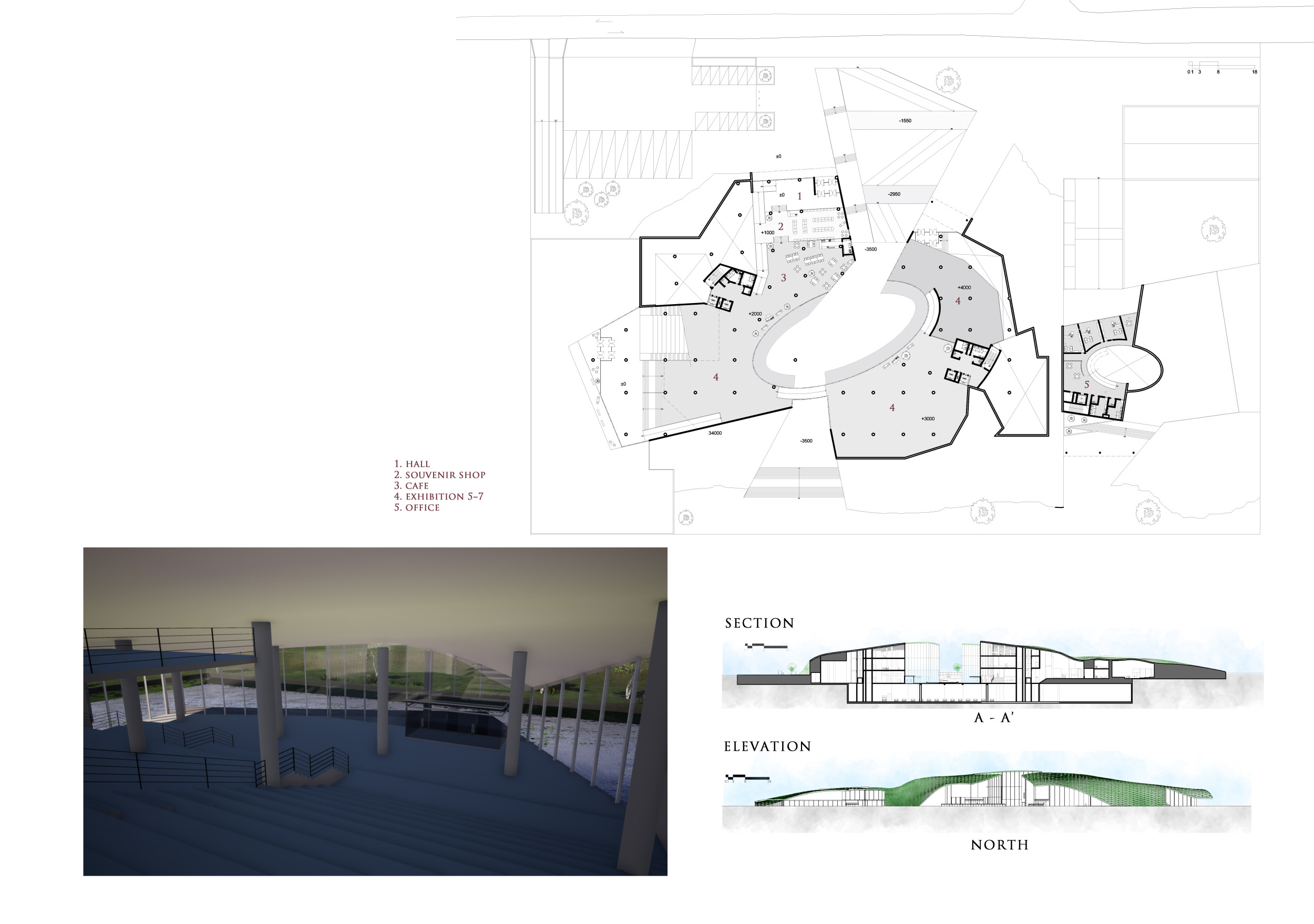 Architecture project // Framing Nature Through Volcanic Masses and ...