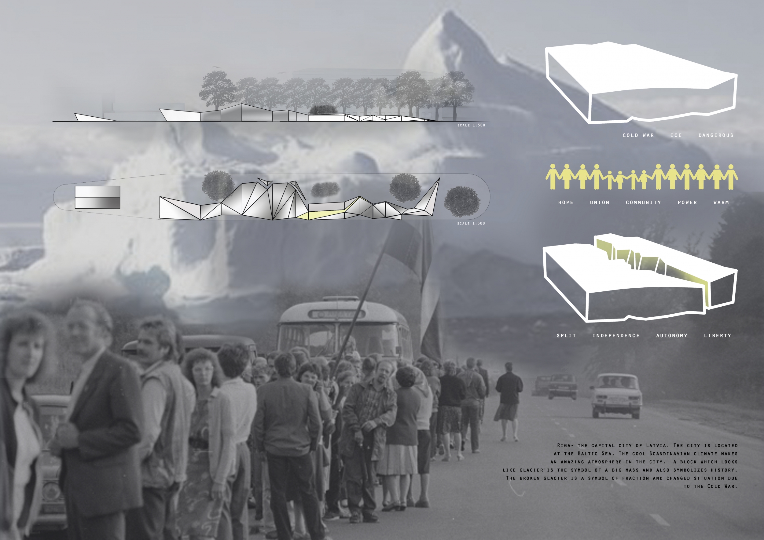 Architecture project // Glacier-Inspired Design with White Concrete and ...