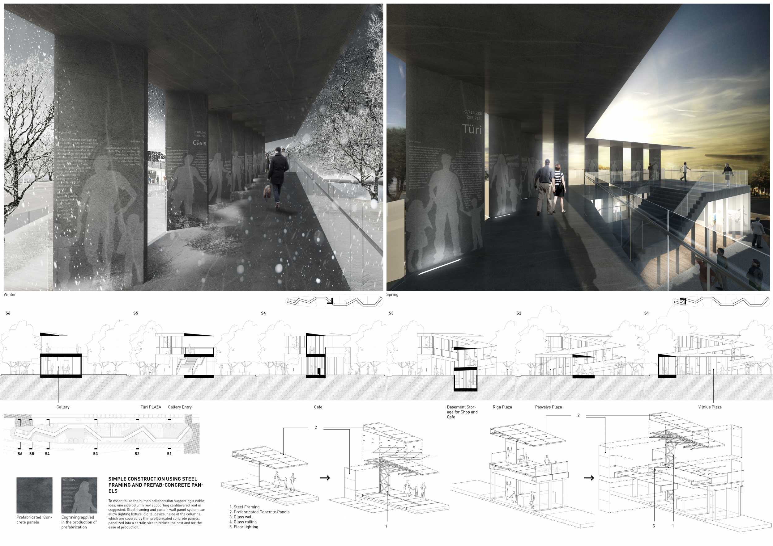 Architecture project // Interactive Inscription Panels in Precast ...