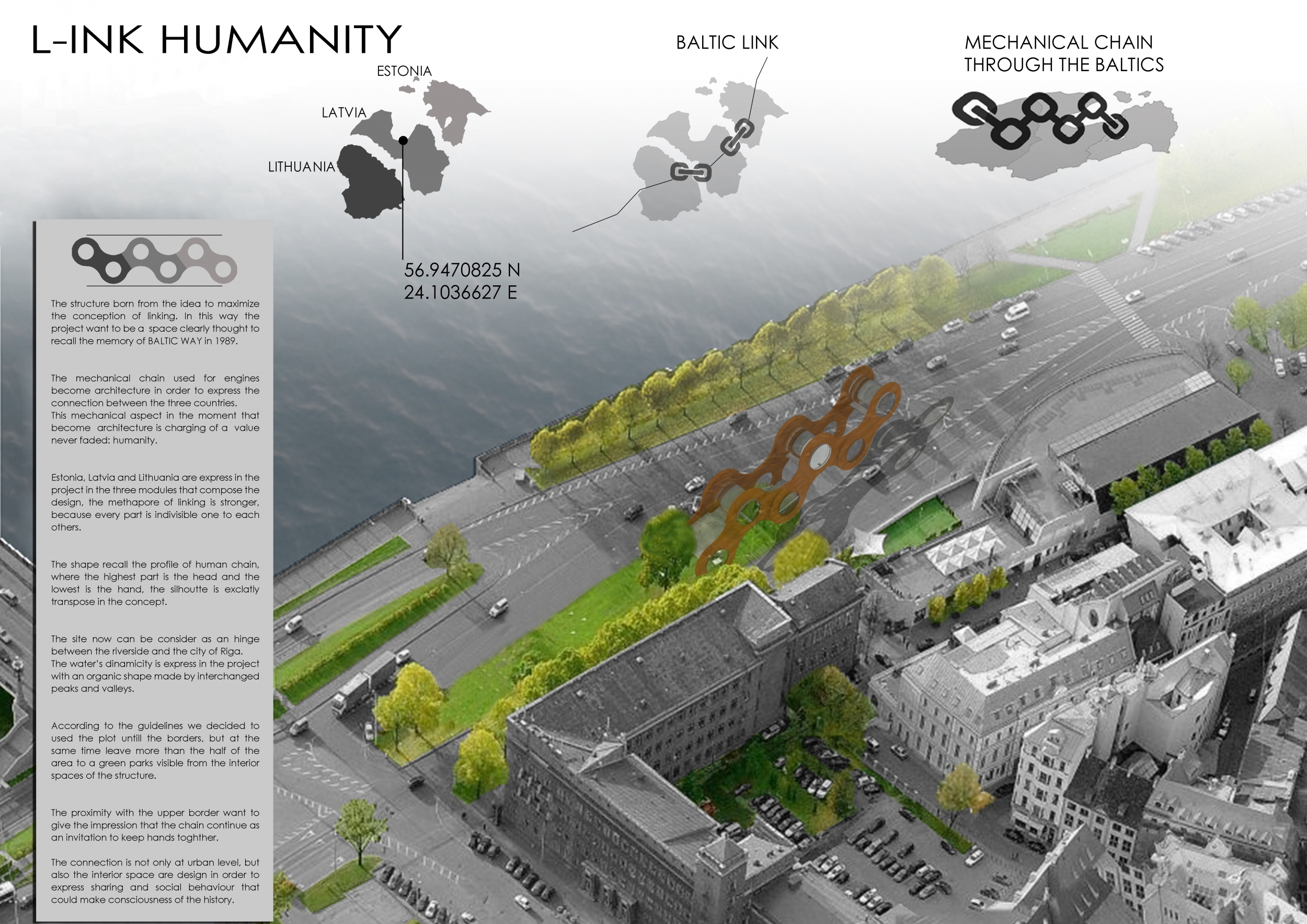 Architecture project // Chain-Like Structure Crafted from Steel and ...