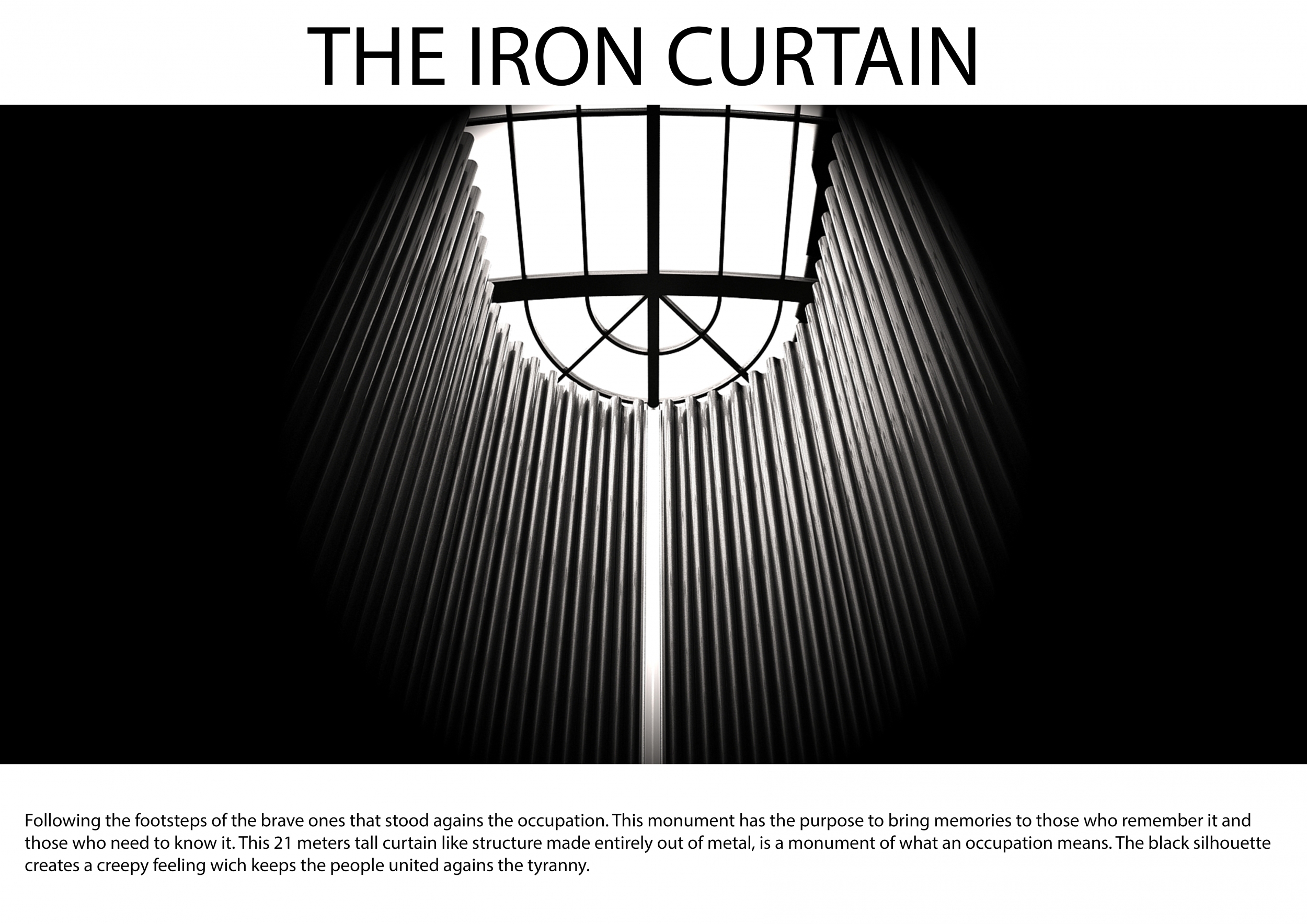 Architecture project // Reflective Metal Curtain Commemorating ...