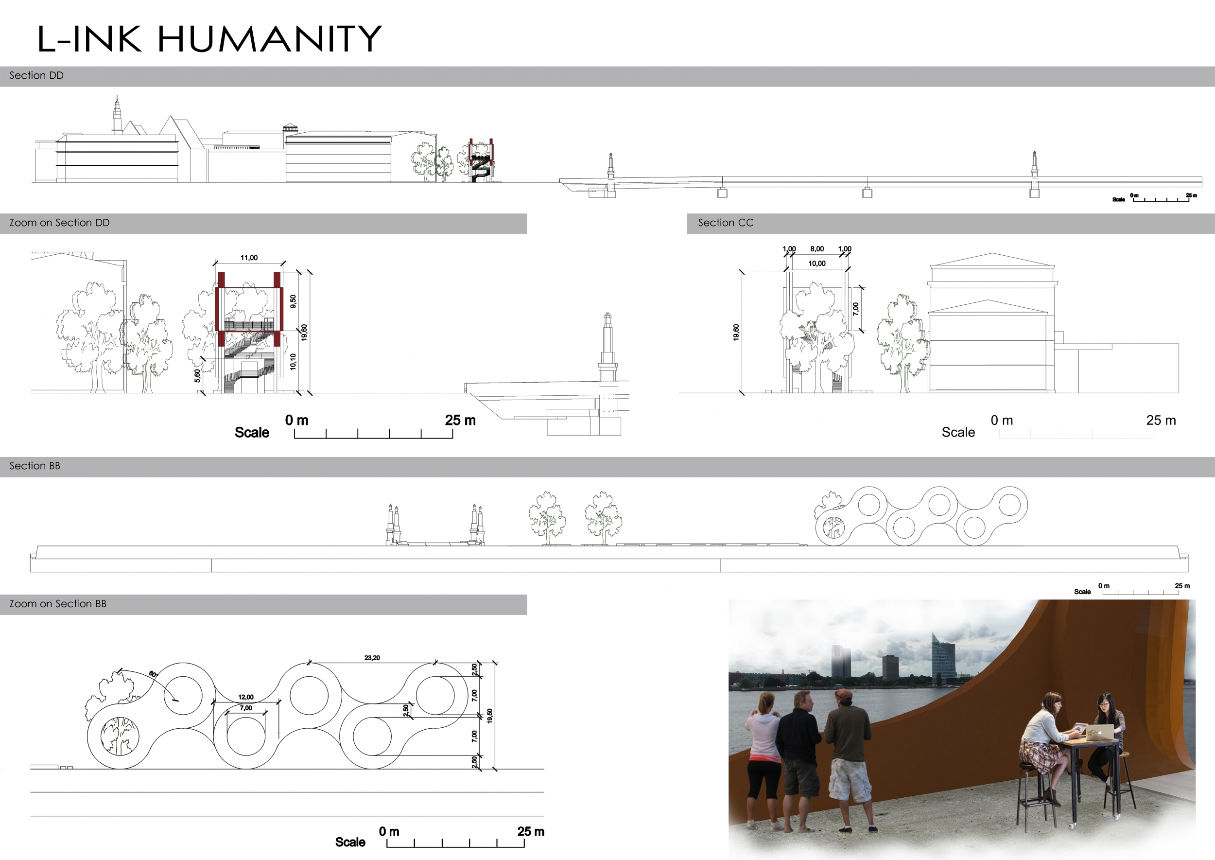 Architecture project // Chain-Like Structure Crafted from Steel and ...