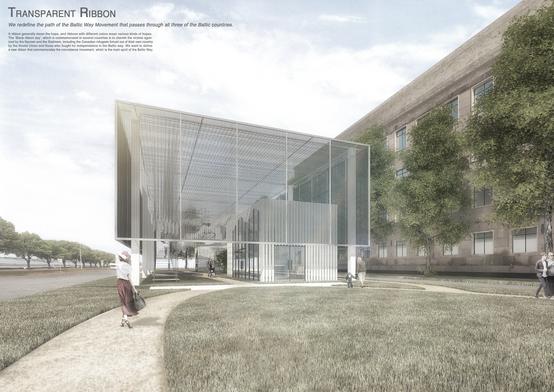 Architecture project // Translucent Glazing and Suspended Wood ...
