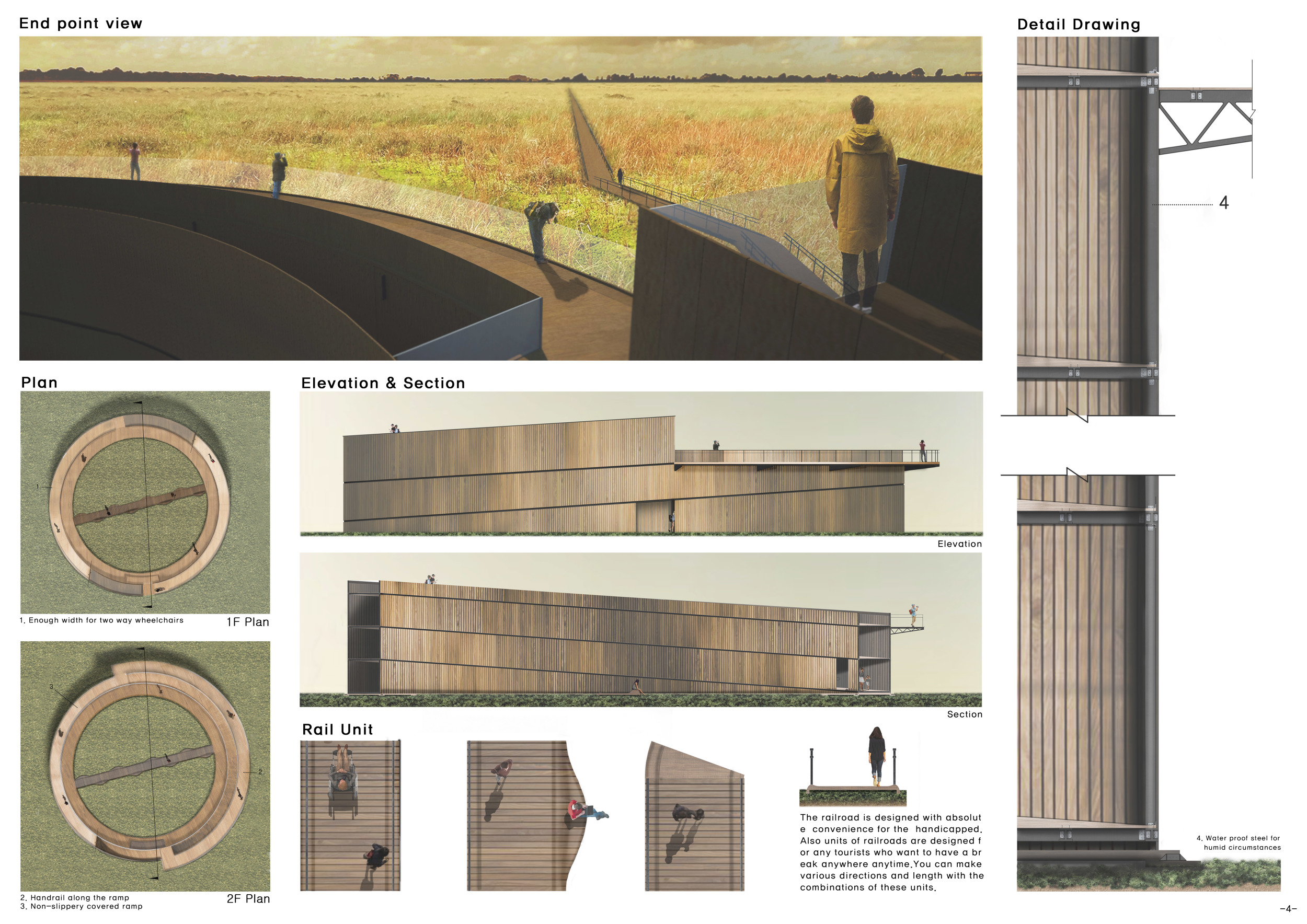 Architecture project // Ramp-Access Observation Tower Designed with ...