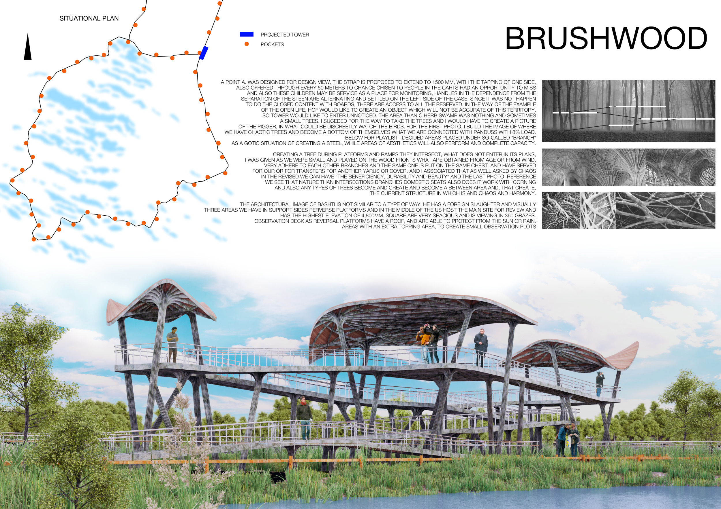 Architecture project // Elevated Observation Platform Crafted from ...