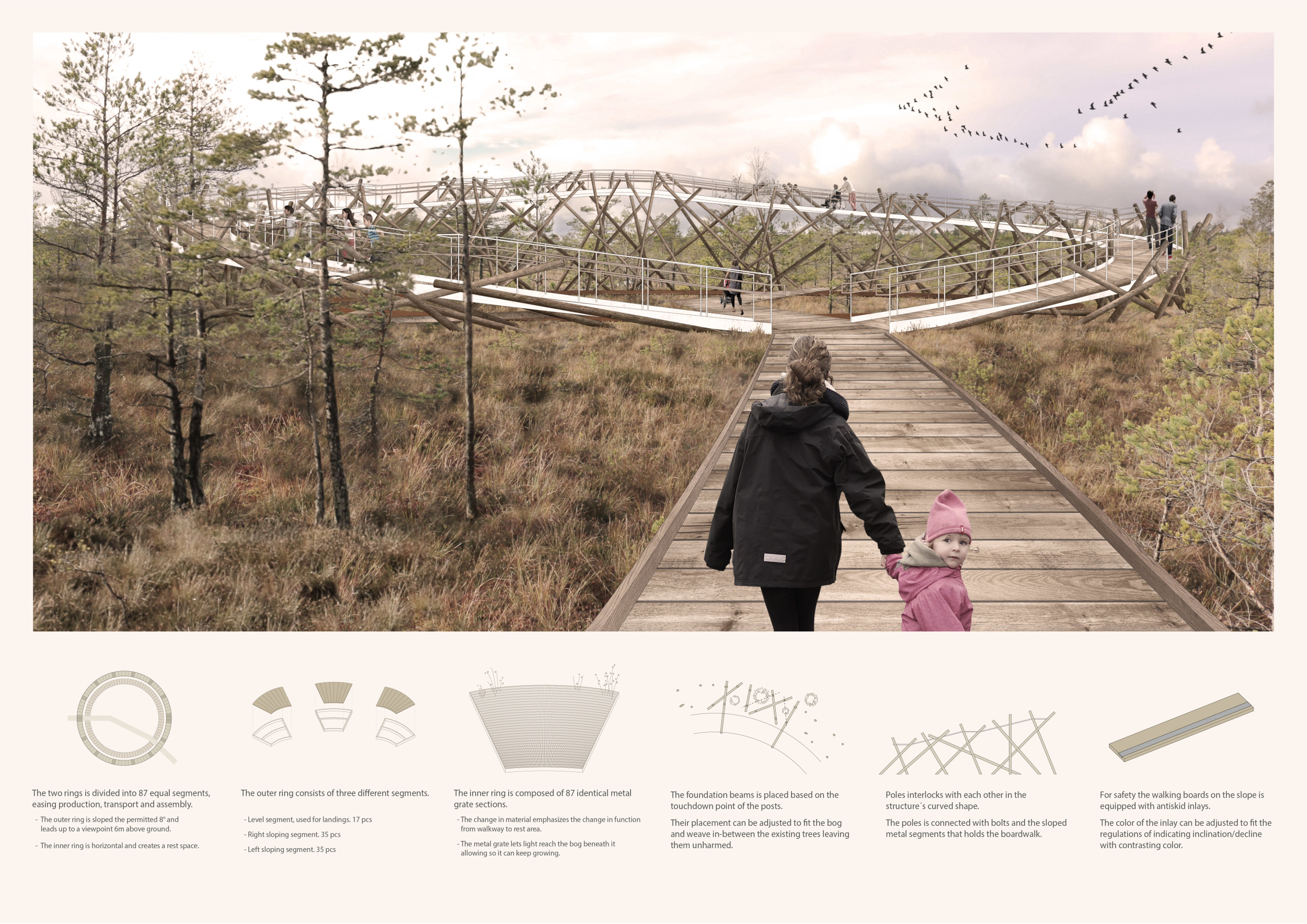 Architecture project // Elevated Viewing Platform Crafted from Wood ...