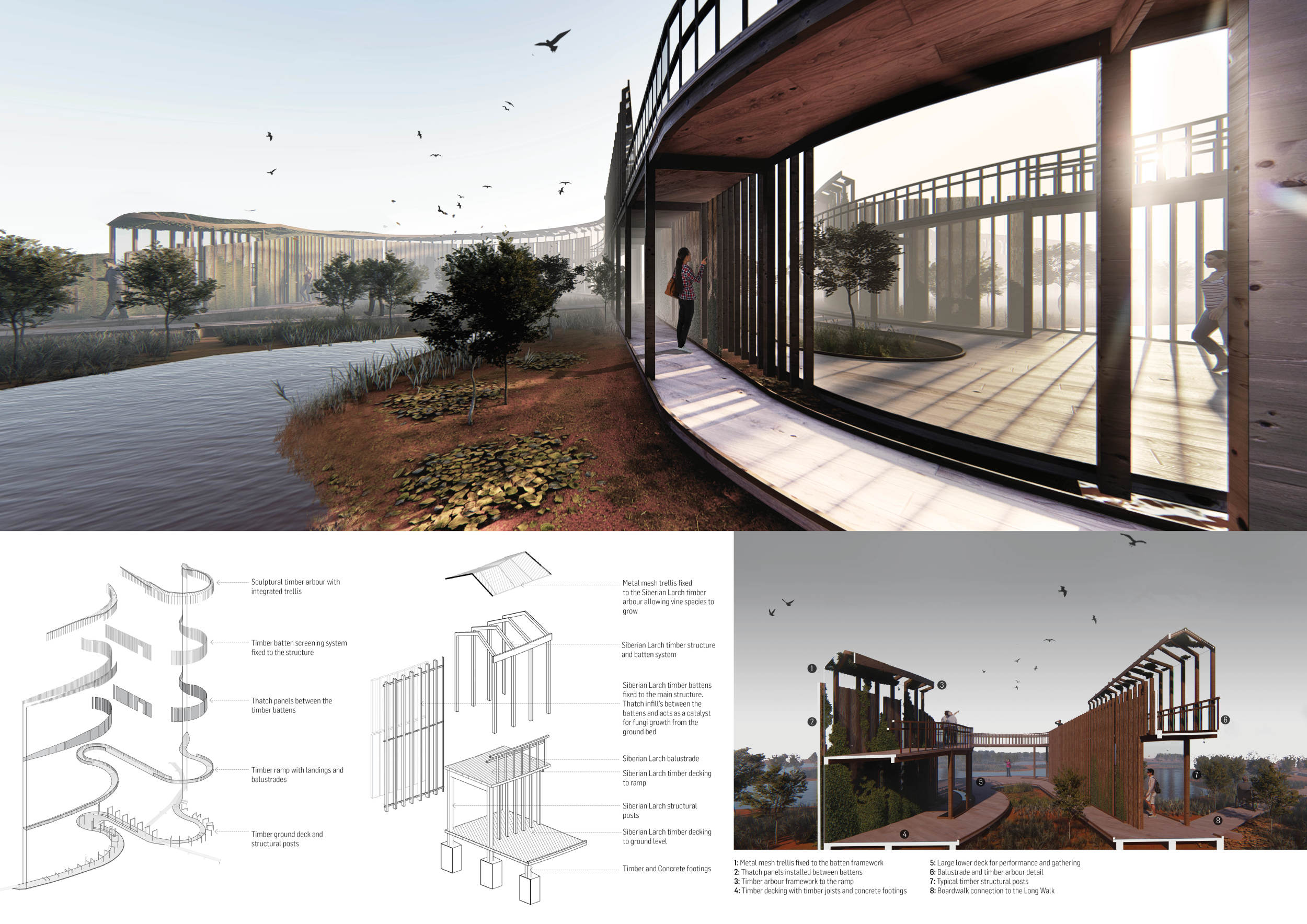 Architecture project // Reflections over Water in a Thatch and Timber ...