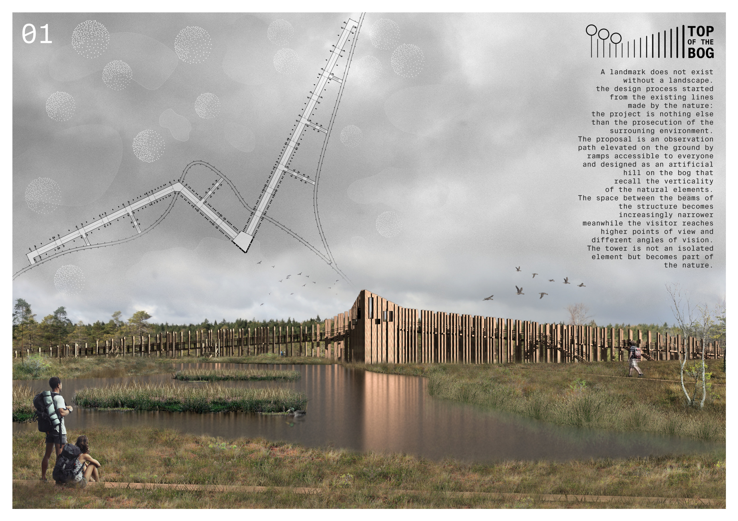 Architecture project // Gradient Cladding Elevation Within Natural ...
