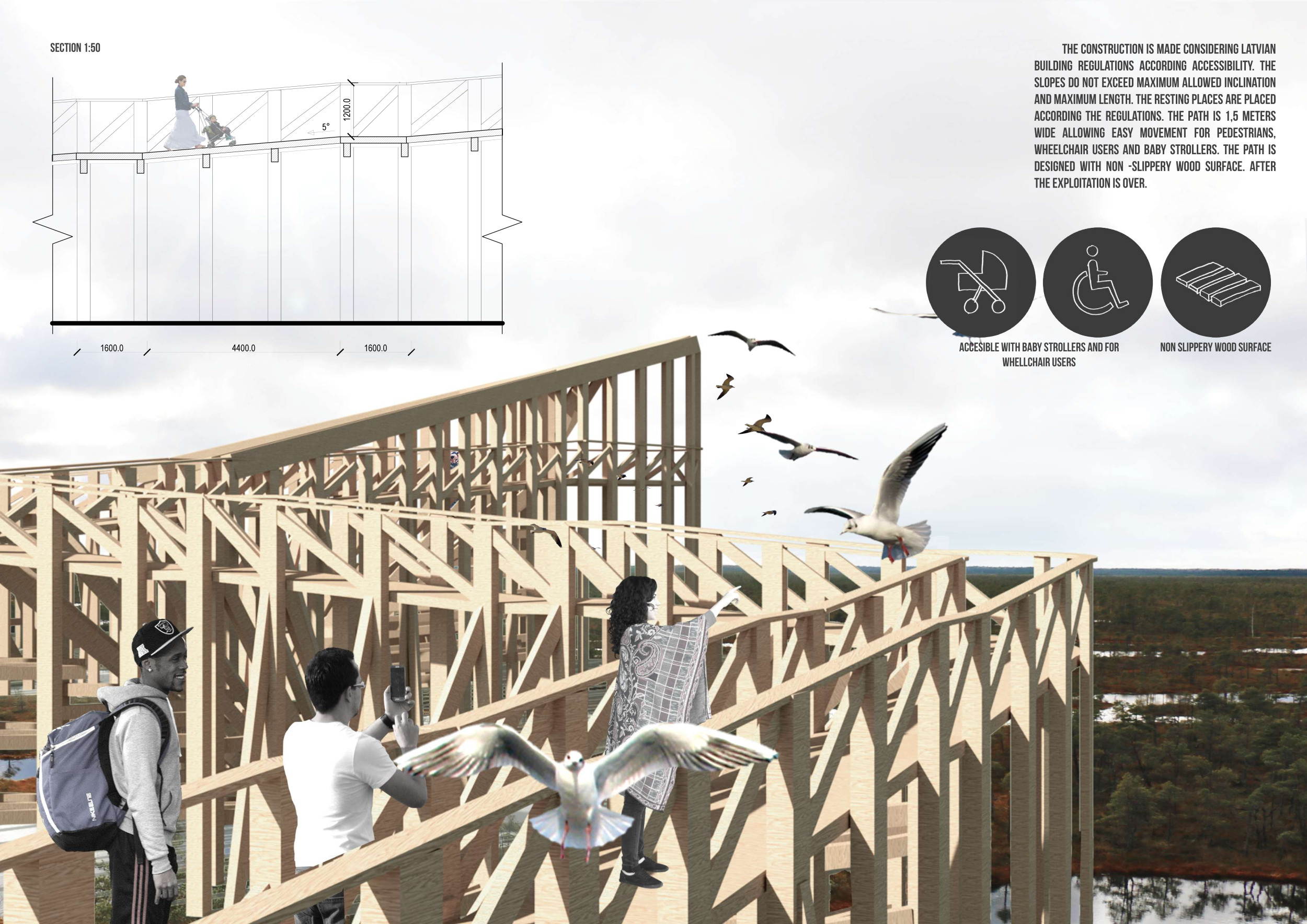 Architecture project // Serpentine Pathway Crafted from Sustainable ...