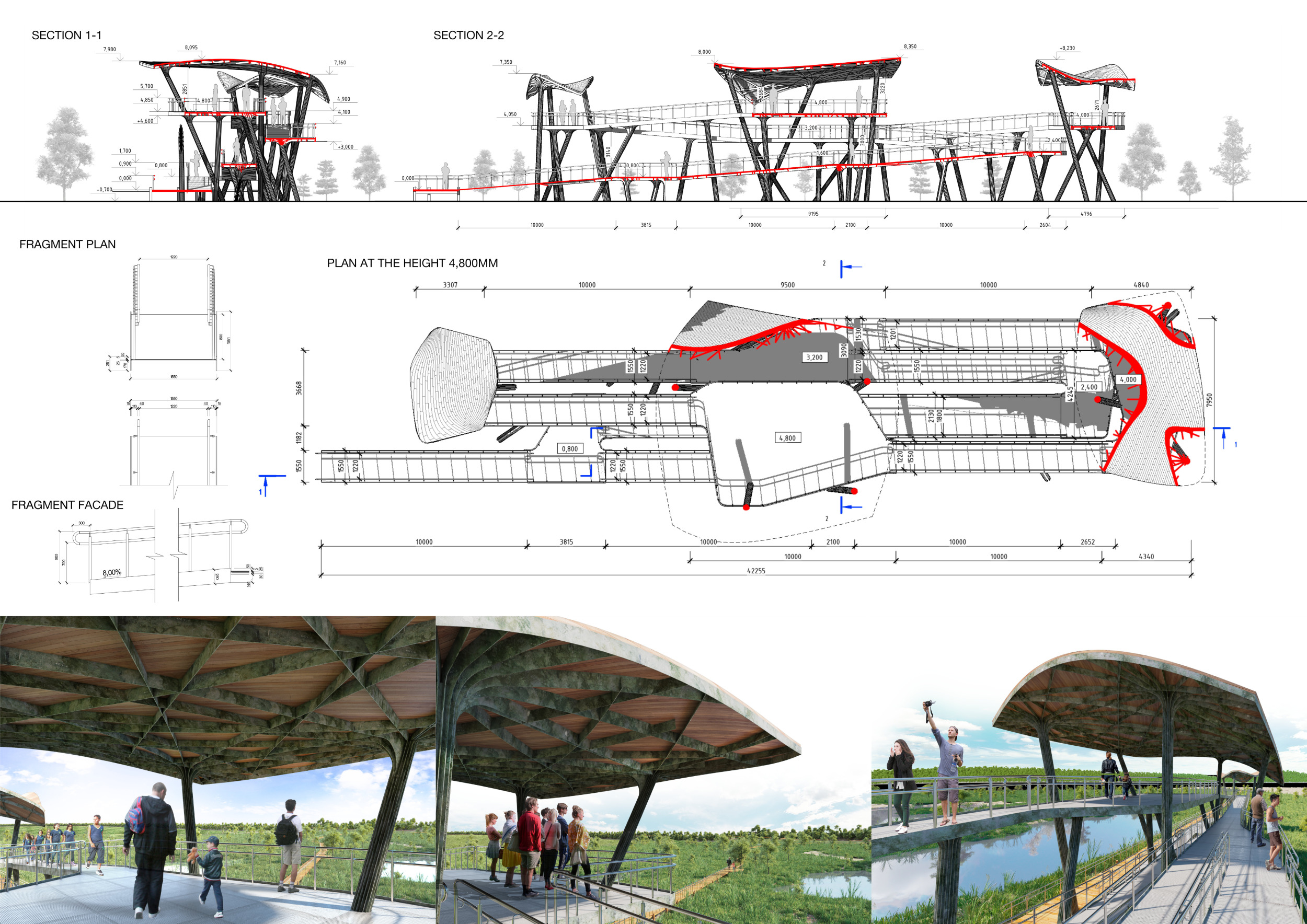 Architecture project // Elevated Observation Platform Crafted from ...