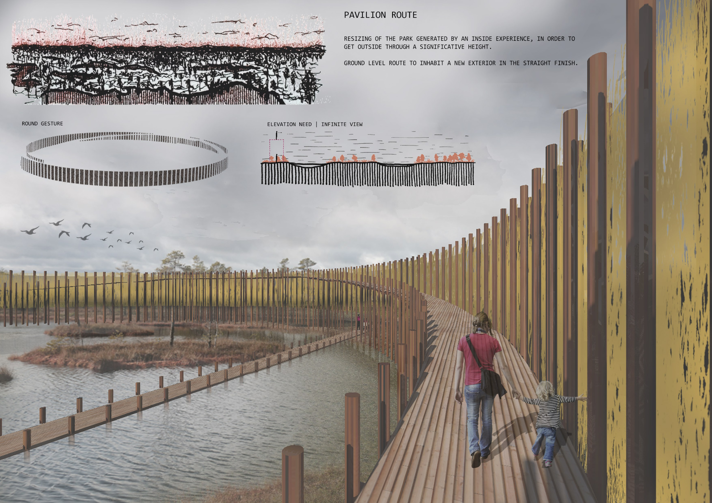Architecture project // Elevated Viewpoints Framed by Local Textures in ...