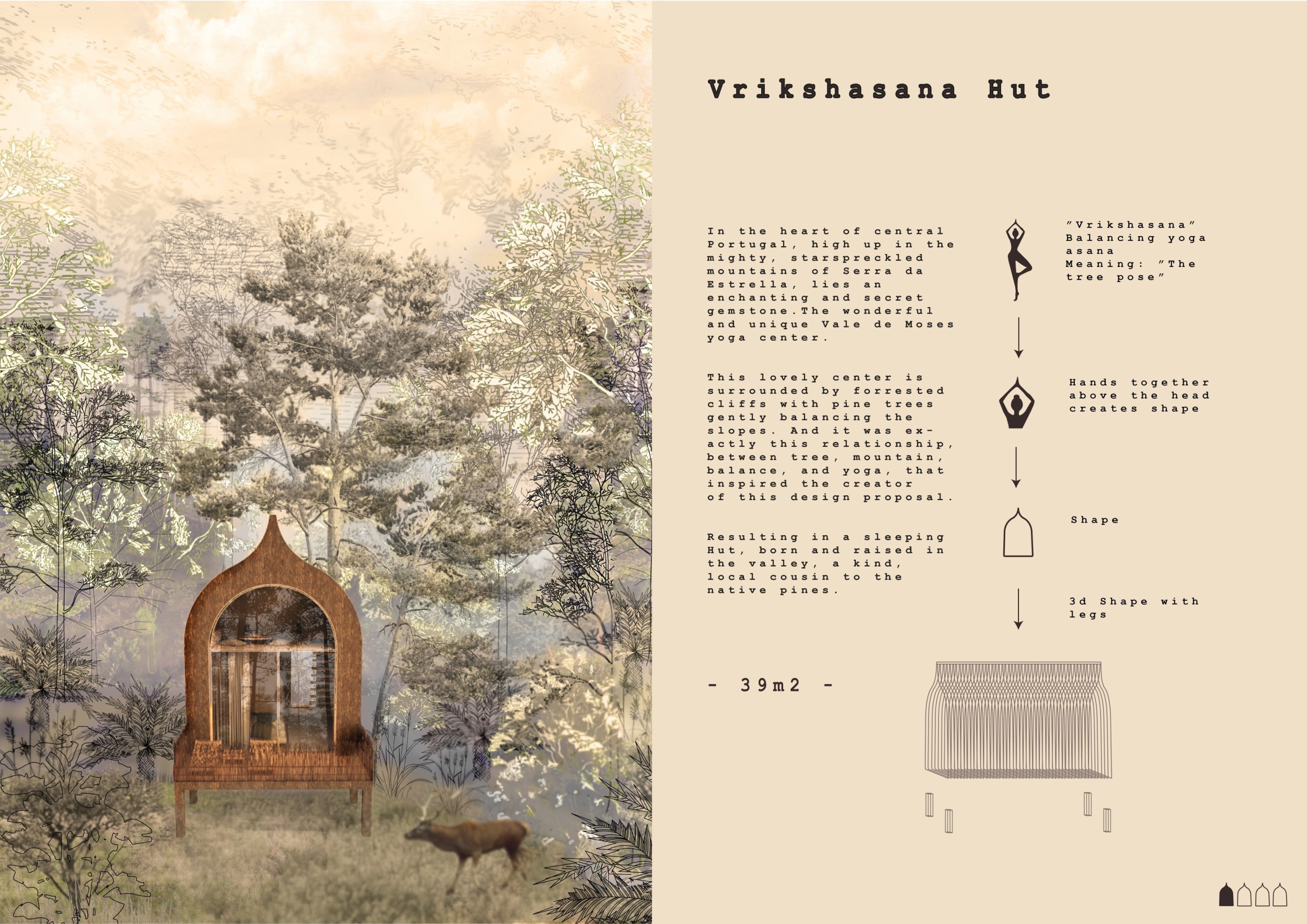 Architecture project // Celebrating Nature with Pine Bark and Vertical ...