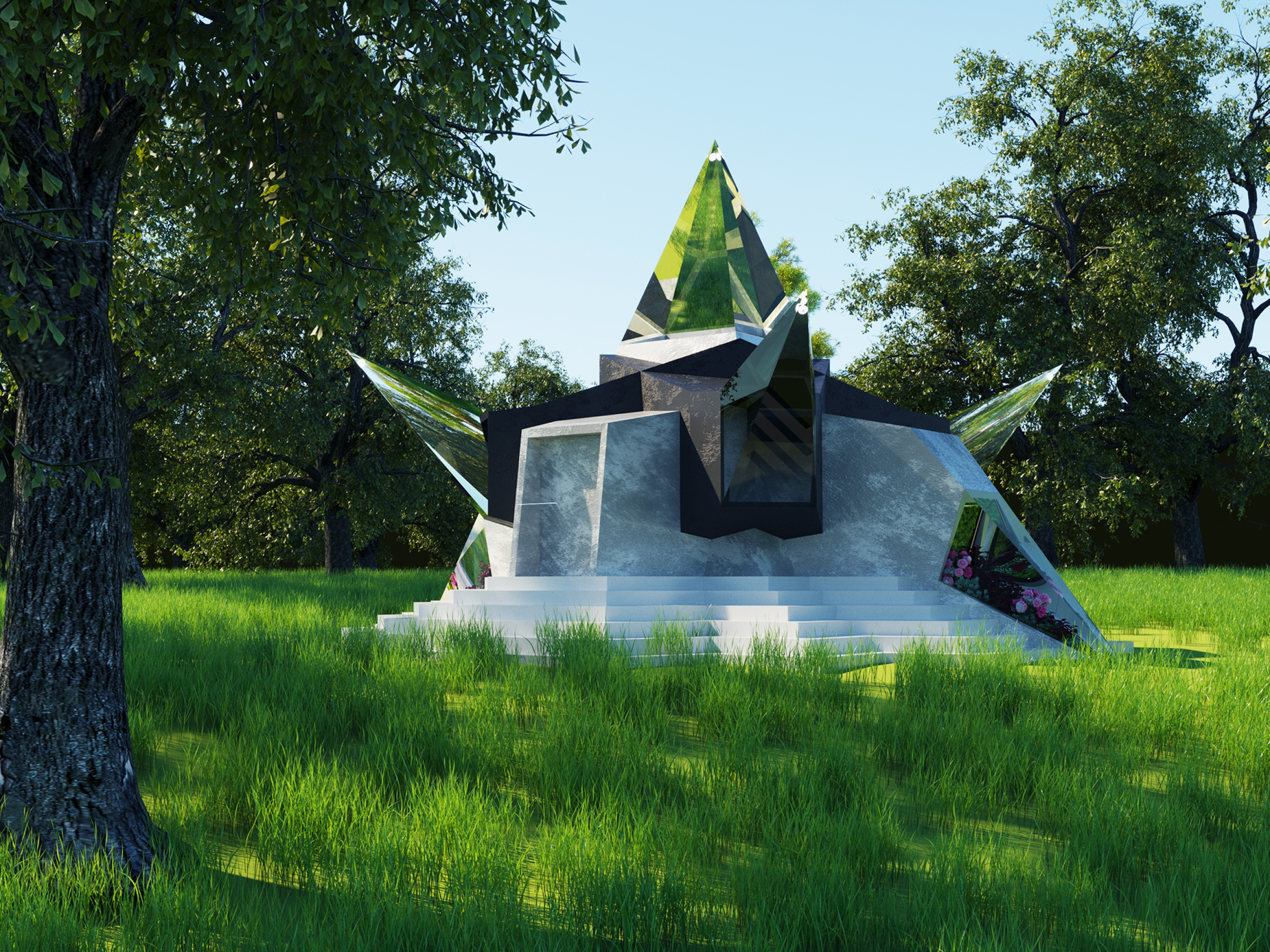 Architecture project // Directed Light and Concrete Prisms in a Serene ...